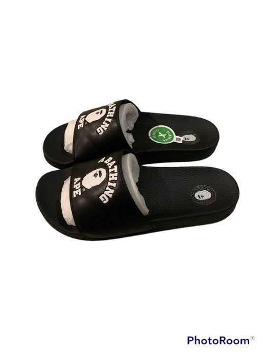 Bape A Bathing Ape BAPE College Logo Slide SS19 | Grailed