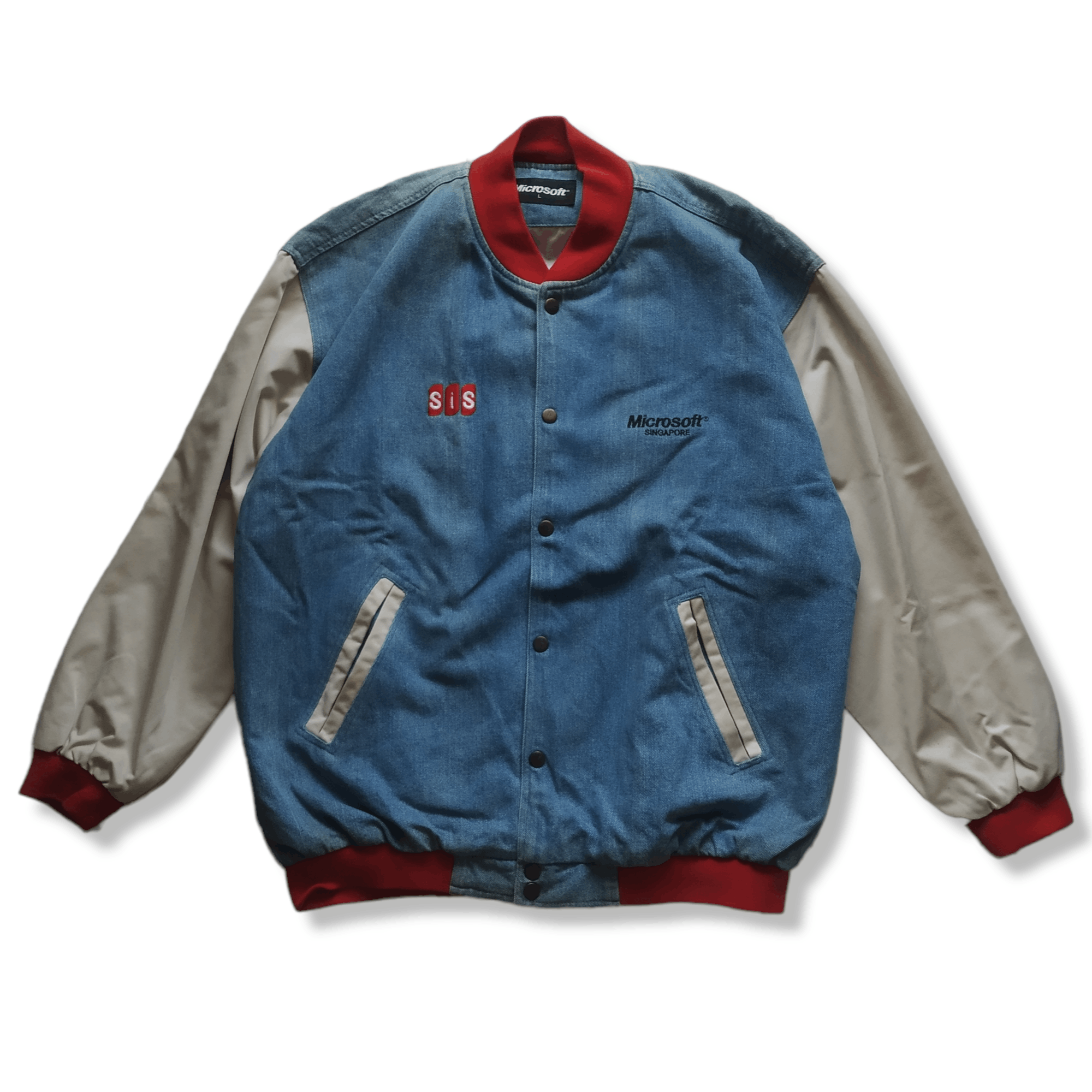 Microsoft × Vintage Vintage Microsoft® Singapore Bomber Jacket Classic ...
