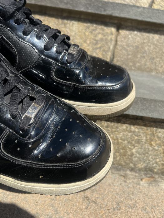 Nike Air Force 1 07 Black Patent Leather | Grailed