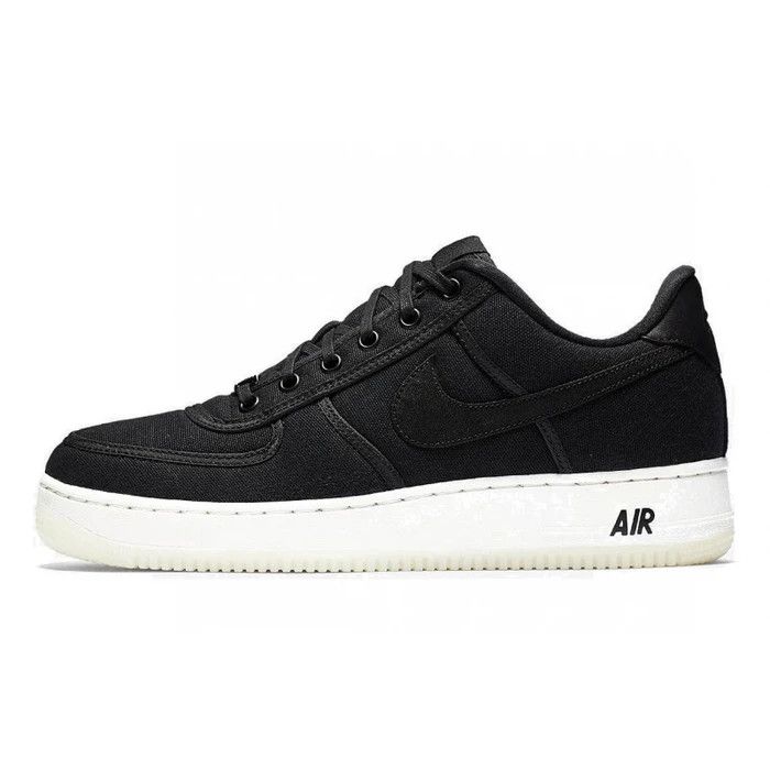 Nike NIKE AF'1 LOW CANVAS BLACK | Grailed