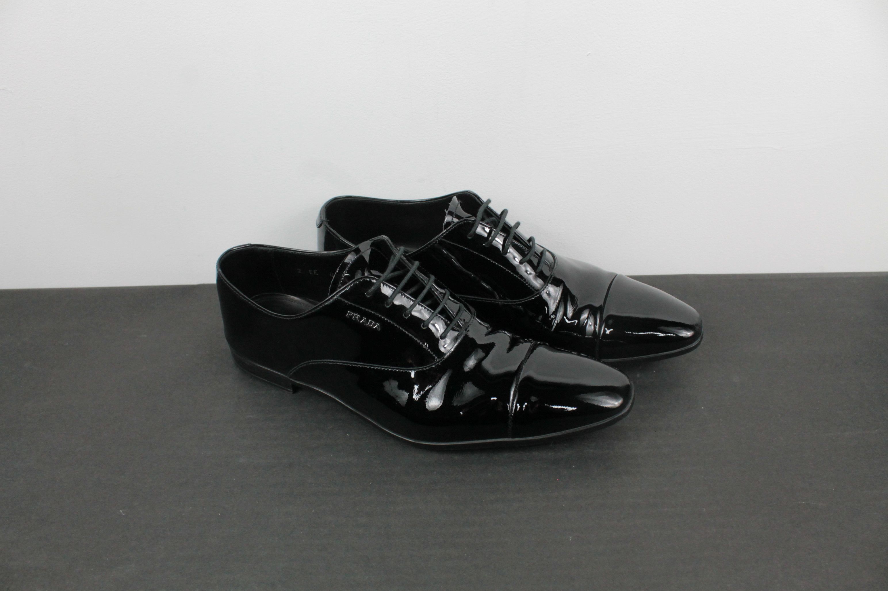 Prada Prada Black Patent Leather Dress Shoes | Grailed