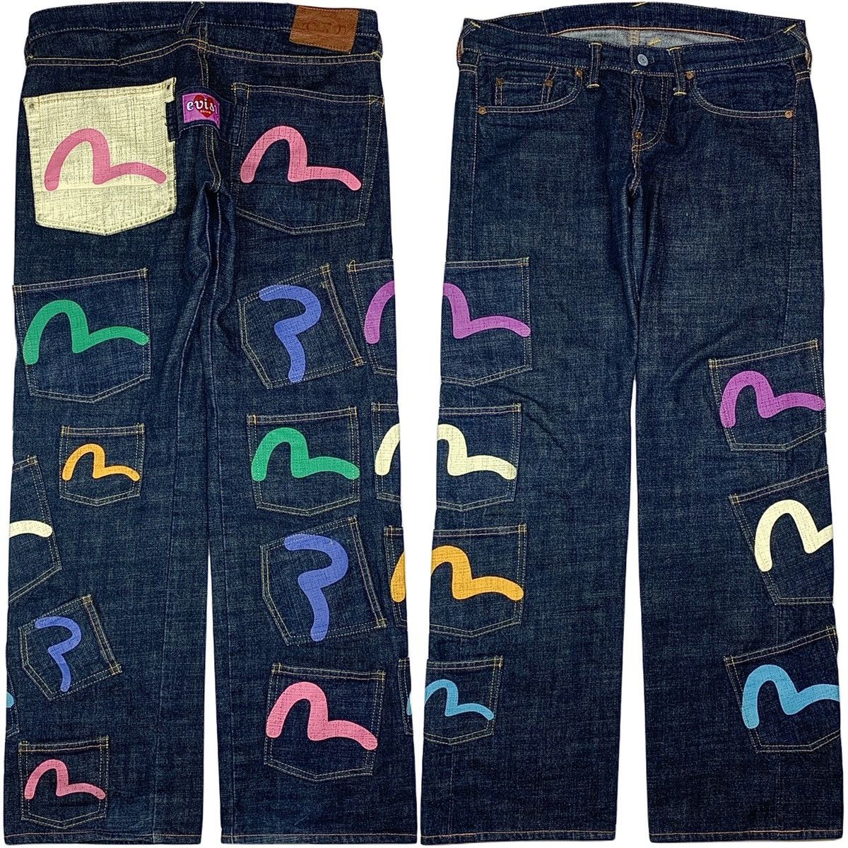 Evisu Evisu Multi Pocket Japanese Selvedge Denim Jeans | Grailed