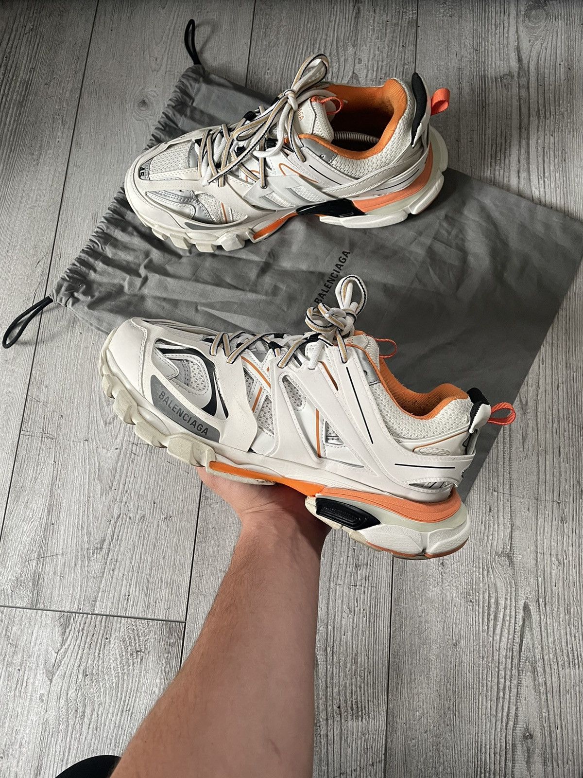 Balenciaga Balenciaga track orange white 45 | Grailed