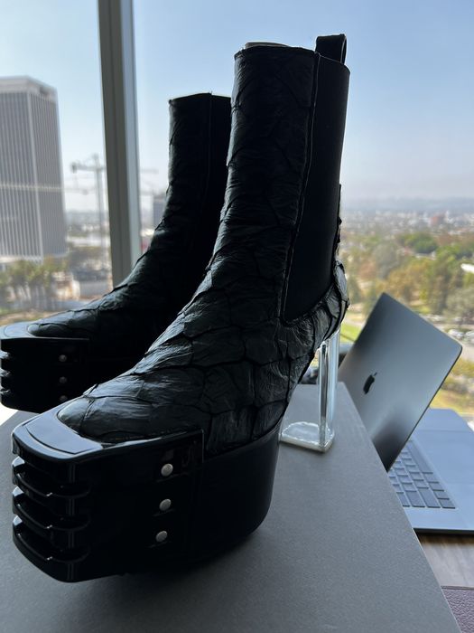 Rick Owens Pirarucu KISS Boots | Grailed