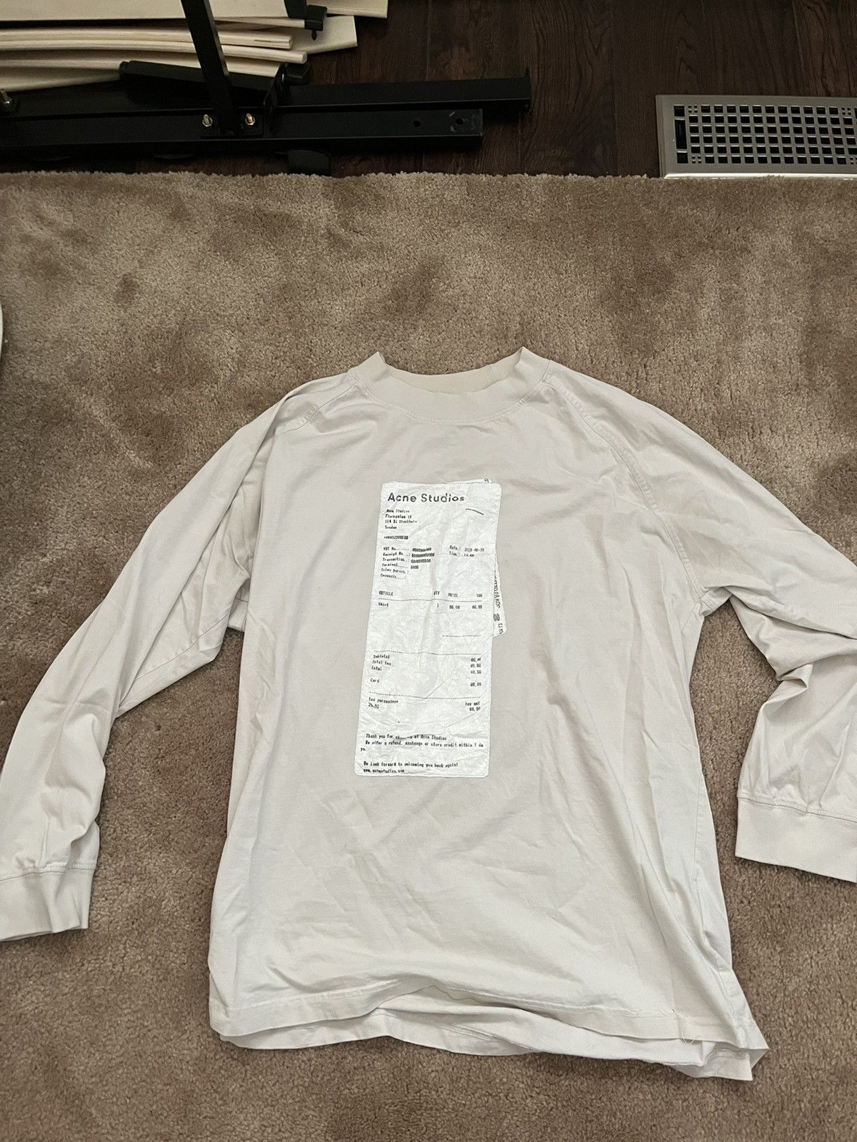 Acne Studios Receipt Long Sleeve | Grailed