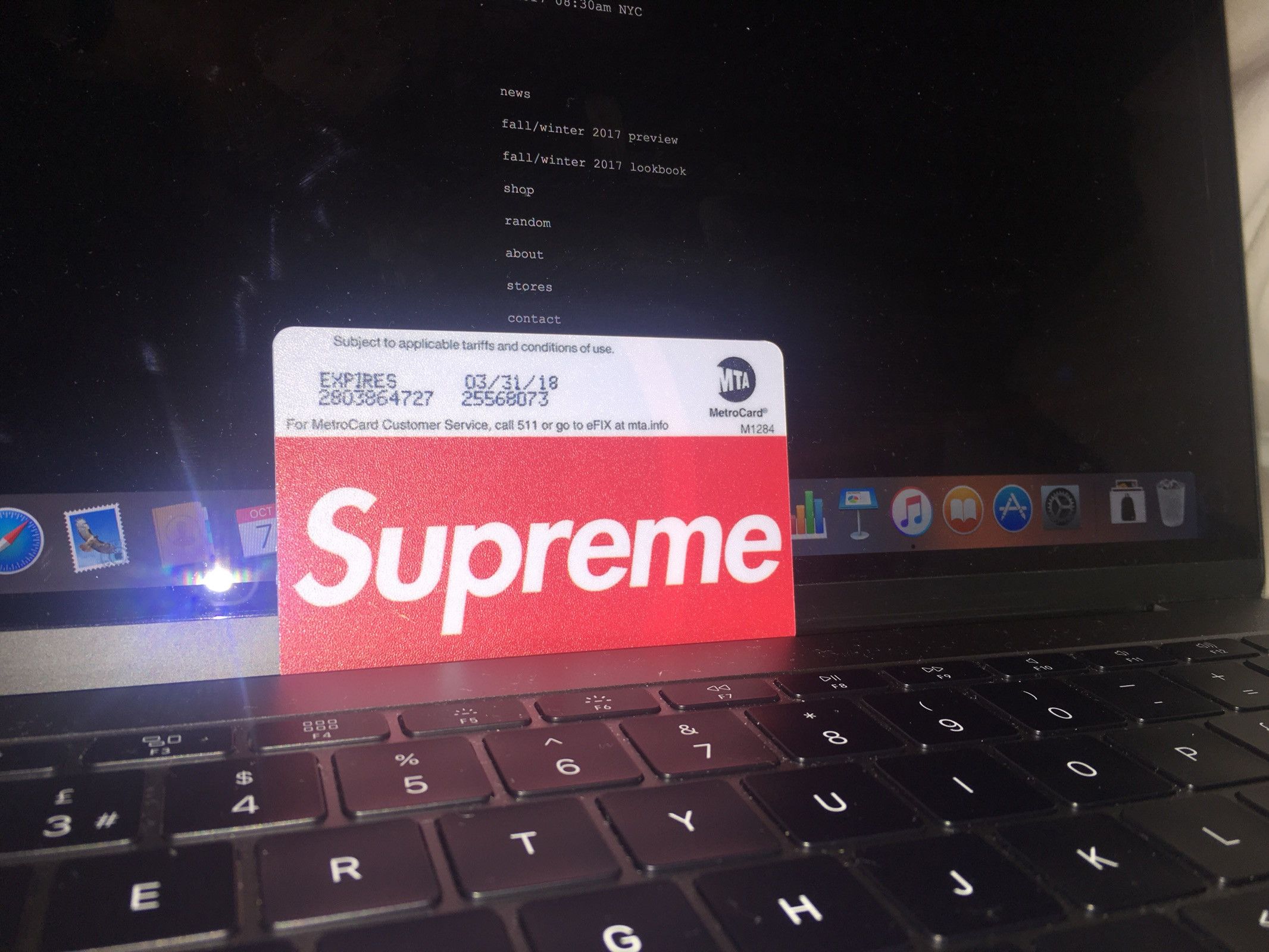 Supreme Supreme Metrocard Sticker | Grailed