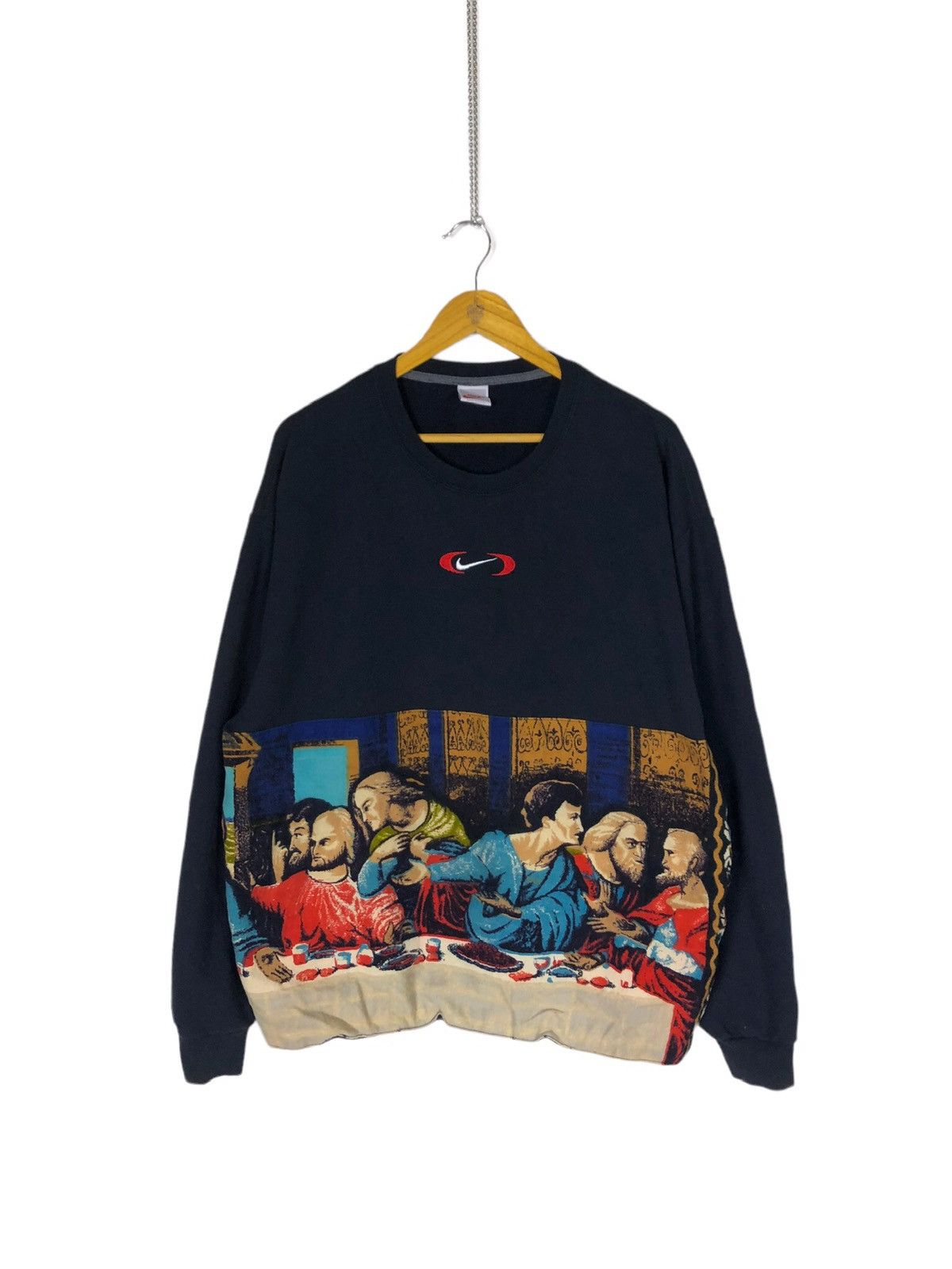 Nike 1/1 Nike mini swoosh “The last supper” turkey carpet reworke | Grailed