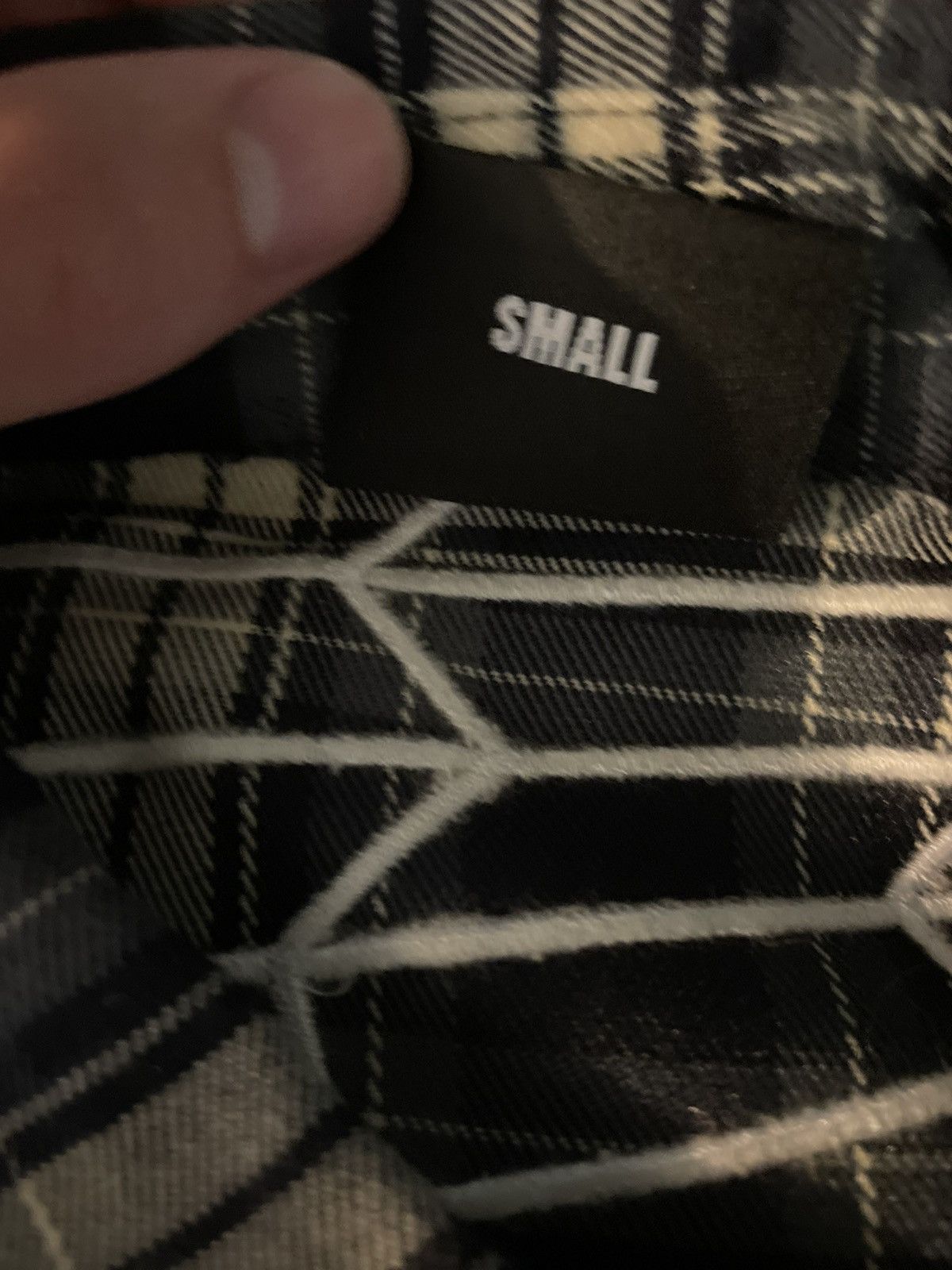 Vintage revenge spider flannel navy blue / white | Grailed