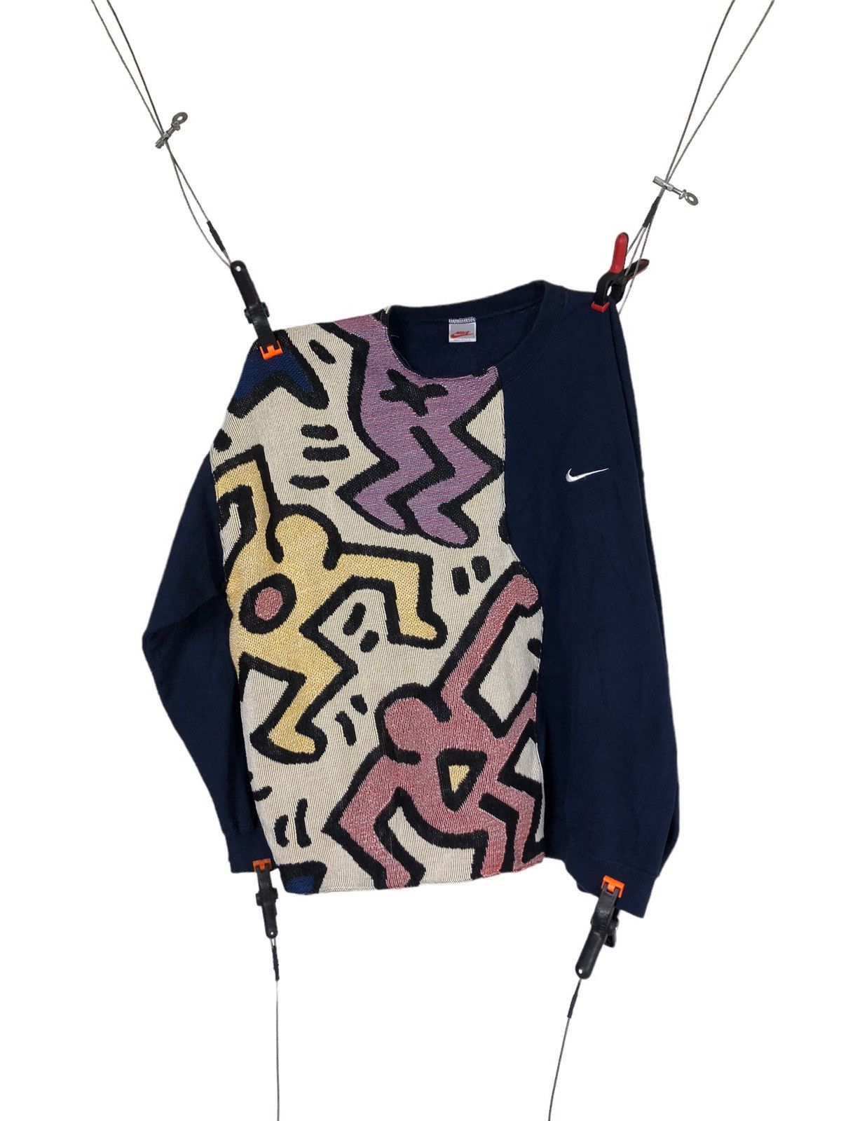 Keith Haring × Nike × Streetwear 1/1 Nike mini swoosh “Kieth haring ...