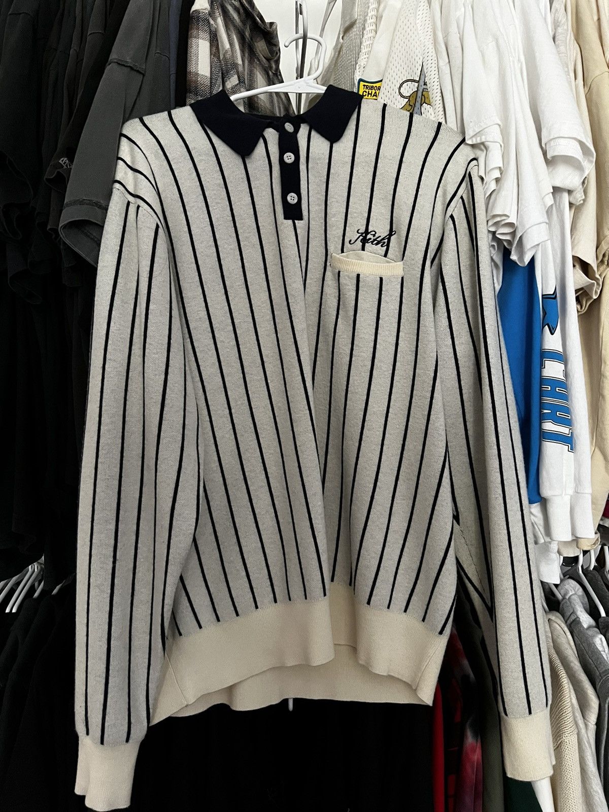 Kith Kith Harmon Rugby Pullover Medium SS22 | Grailed