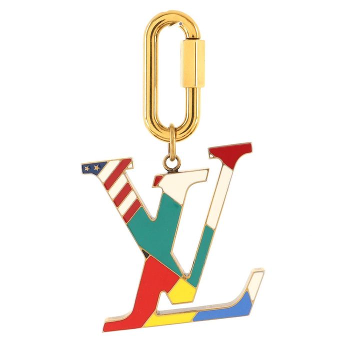 Louis Vuitton LV Flags Bag Charm Enamel with Metal | Grailed