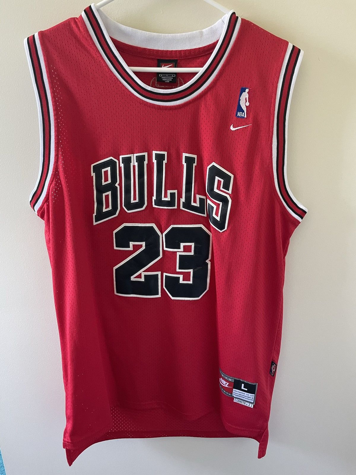 Nike Y2K Nike Team NBA Chicago Bulls Michael Jordan Away Jersey | Grailed