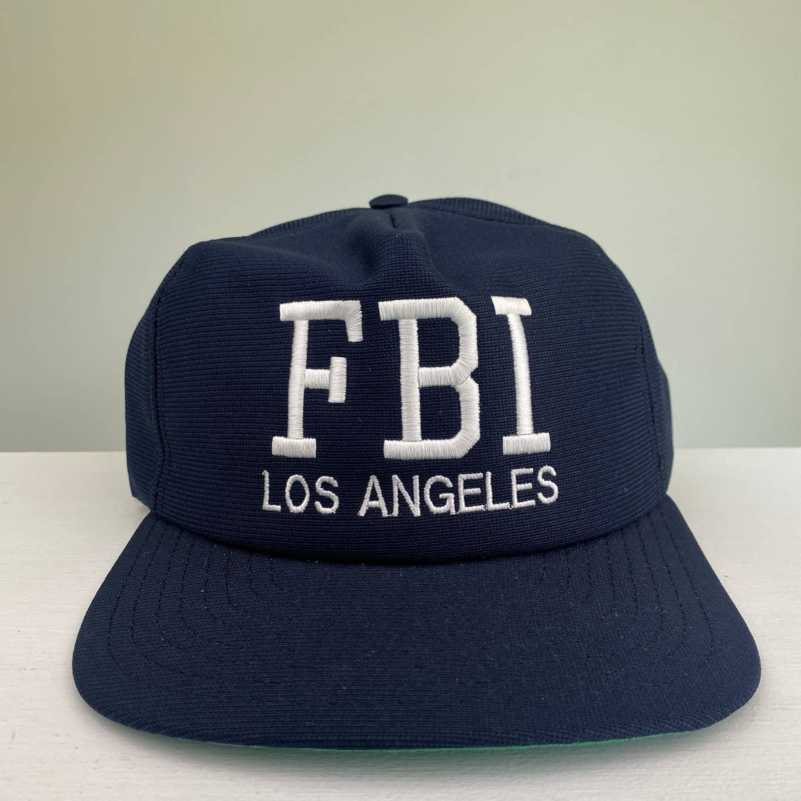 Vintage New Era 1990's FBI Los Angeles Snapback Hat | Grailed