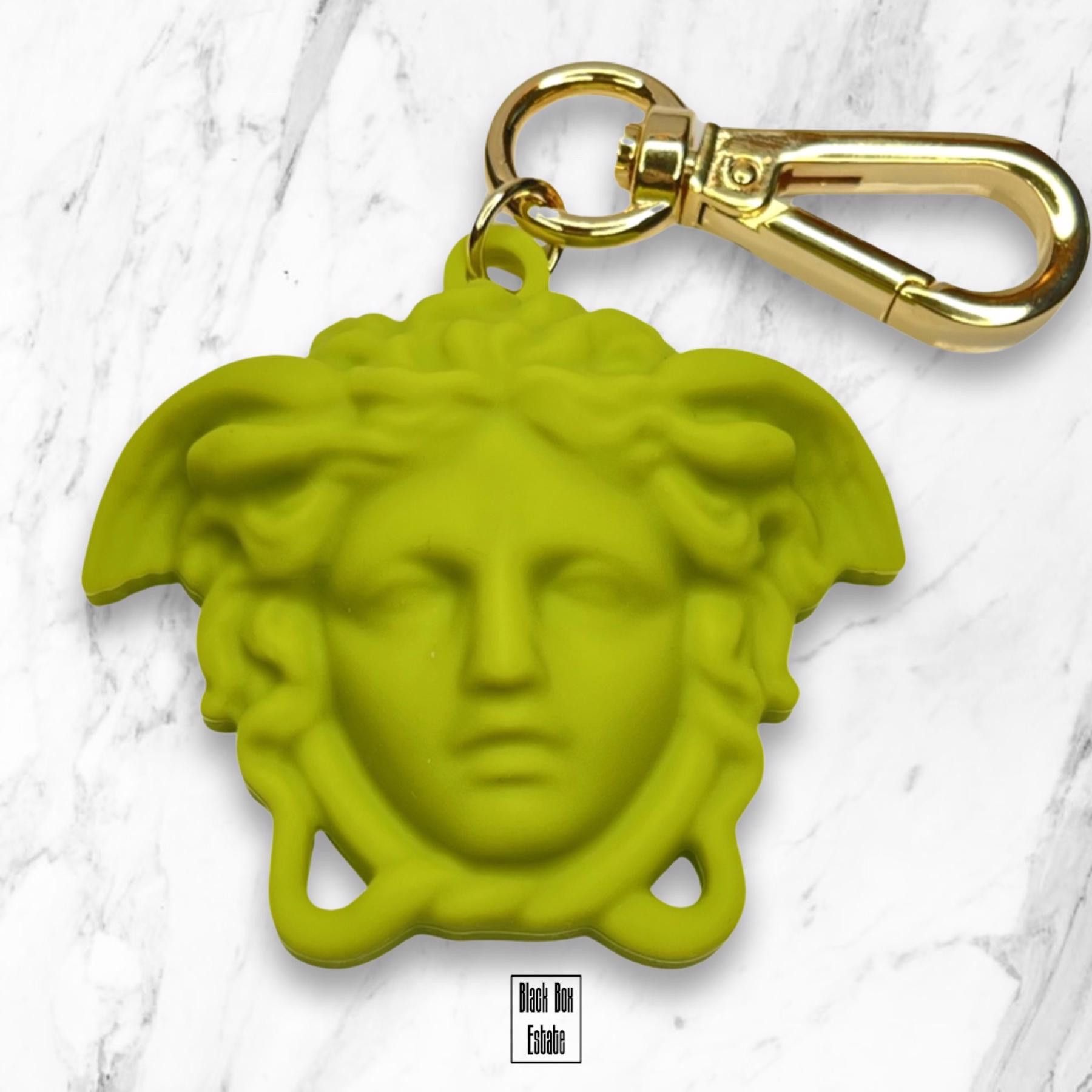 Versace *NEW* Versace La Medusa Keychain Green | Grailed