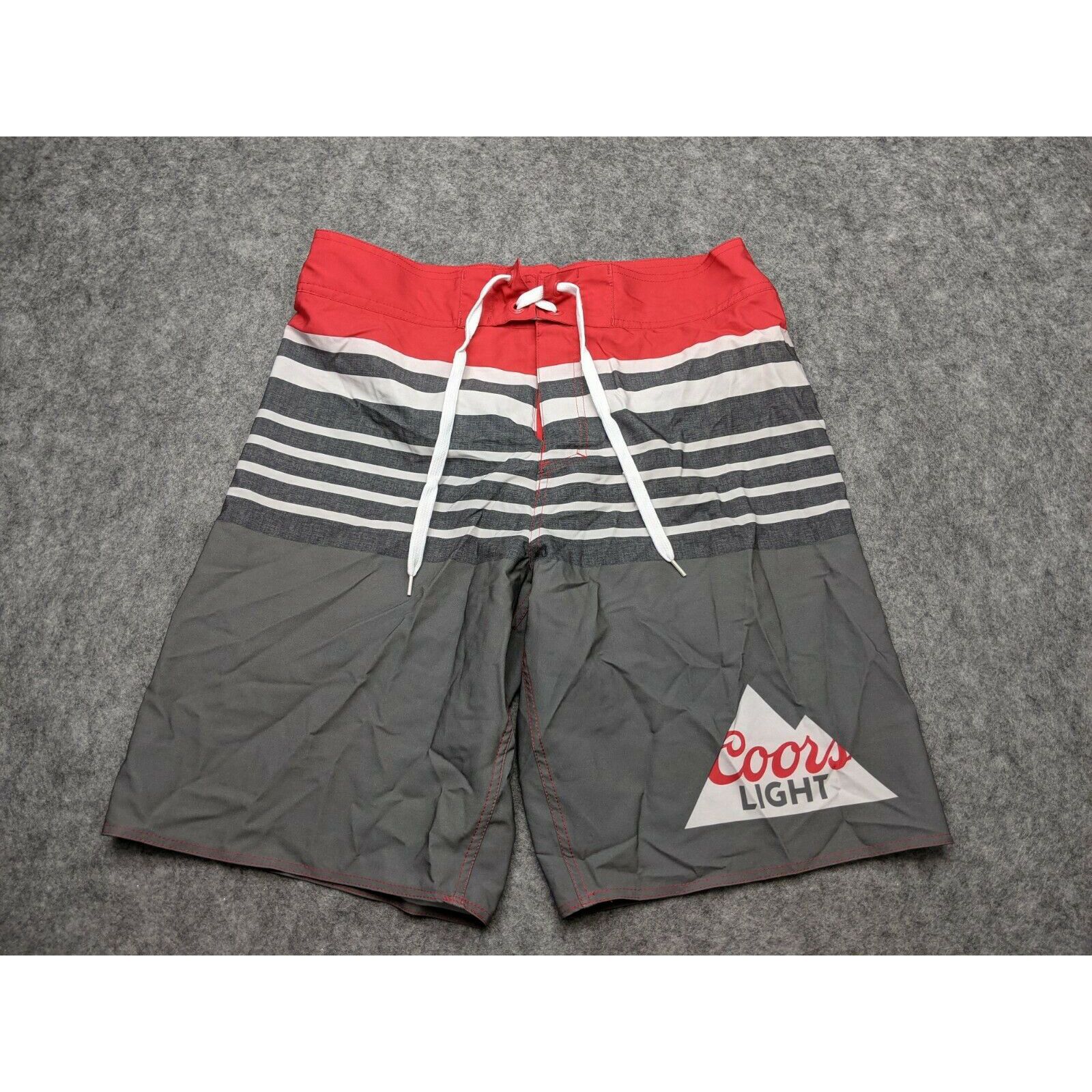 Vintage Coors Light Board Shorts Men's Medium Swim Trunks Beer ...