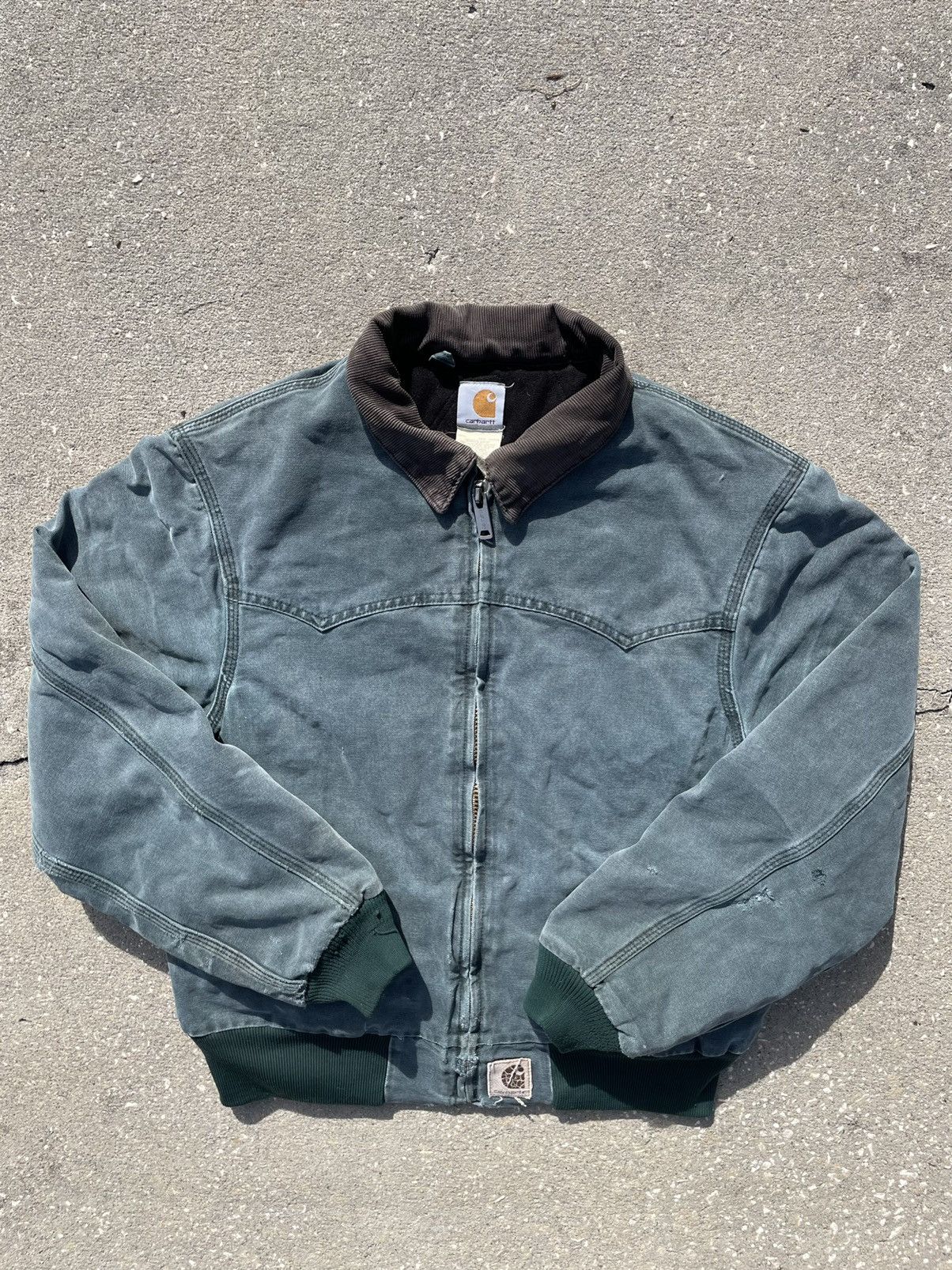 Carhartt × Streetwear × Vintage RARE Distressed Carhartt Western Jacket ...