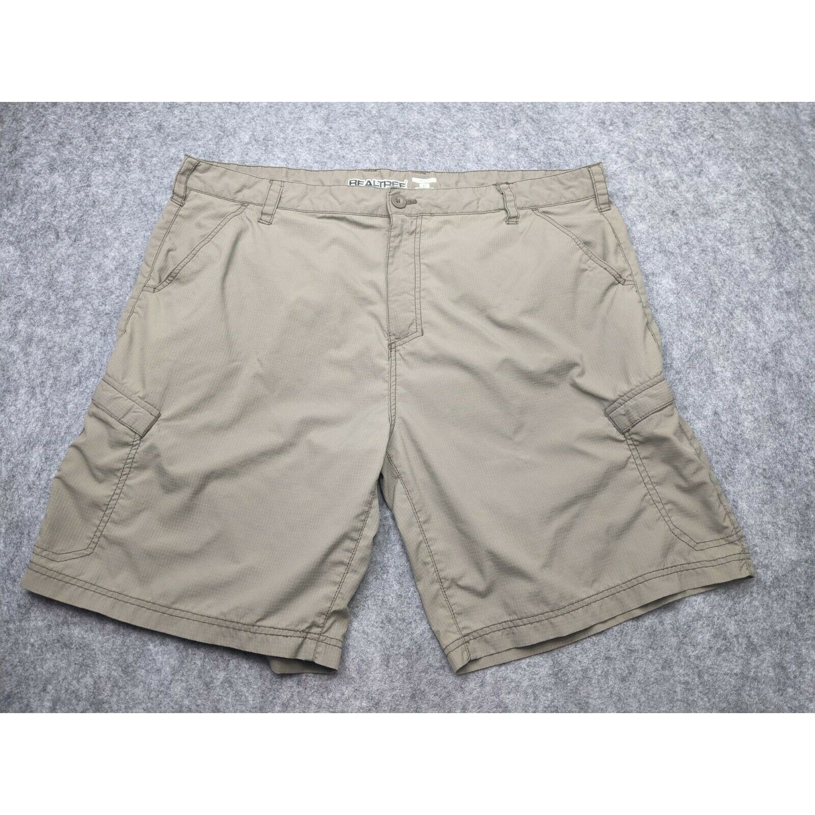 Vintage Realtree Cargo Shorts Mens 42 Brown Ripstop Nylon Outdoors ...