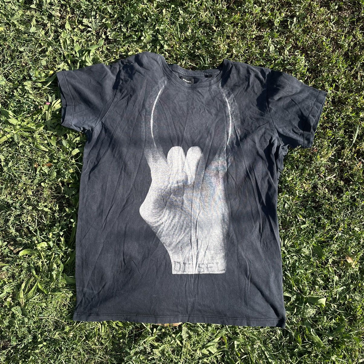 Band Tees × Diesel × Vintage Vintage Y2K Skulls Vamp Devil Dead Face ...
