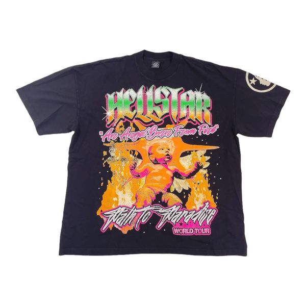 Vintage Hellstar Angel Fire Tour Tee | Grailed