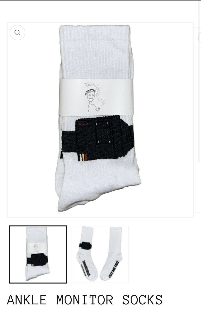 Custom × Imran Potato Jalonisdead ankle monitor socks | Grailed