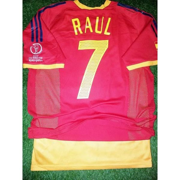 Adidas Raul Spain 2002 WC PLAYER ISSUE Soccer Home Jersey M | Grailed
