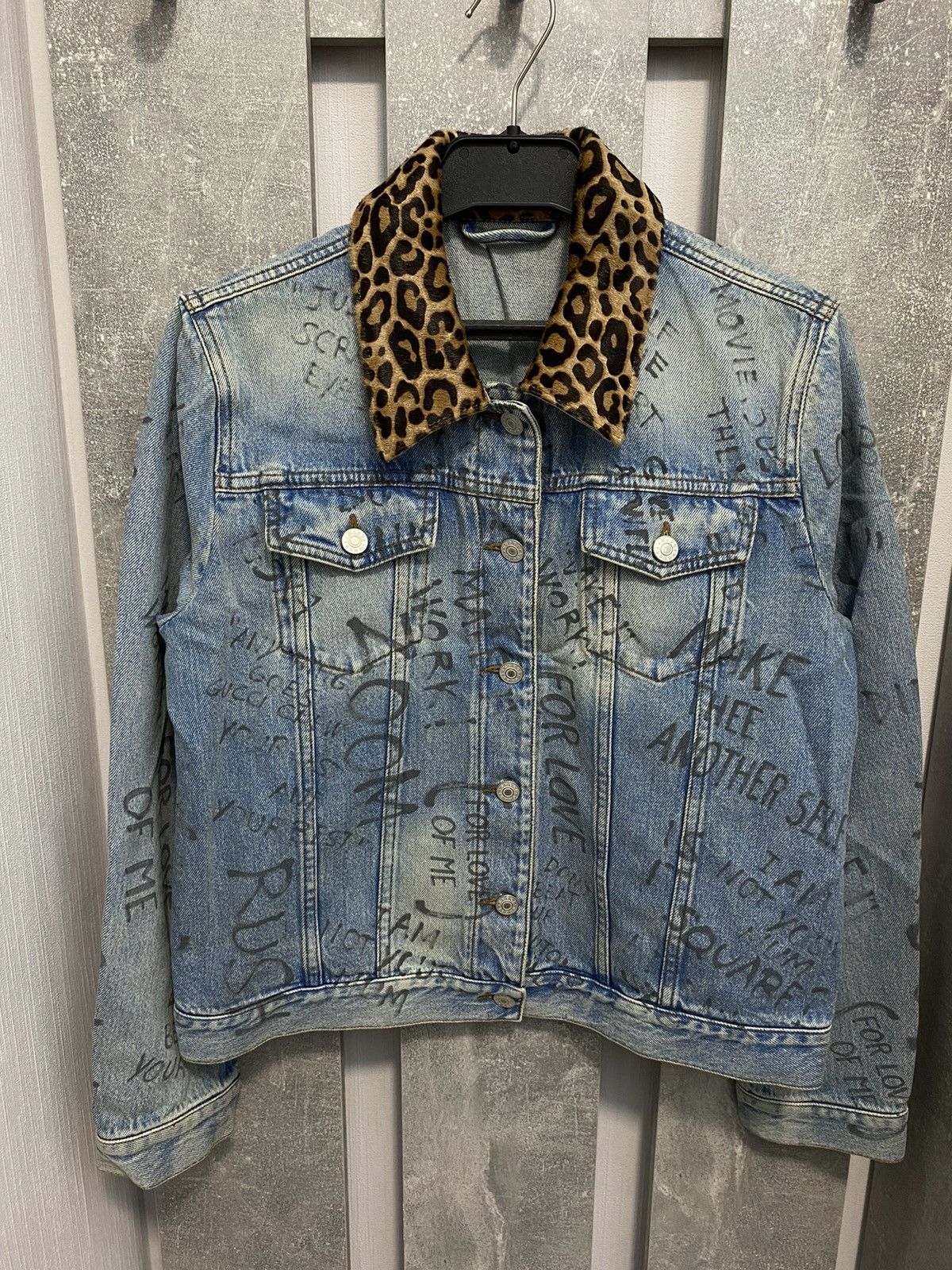 Gucci Gucci Denim Jacket Pantera logo | Grailed