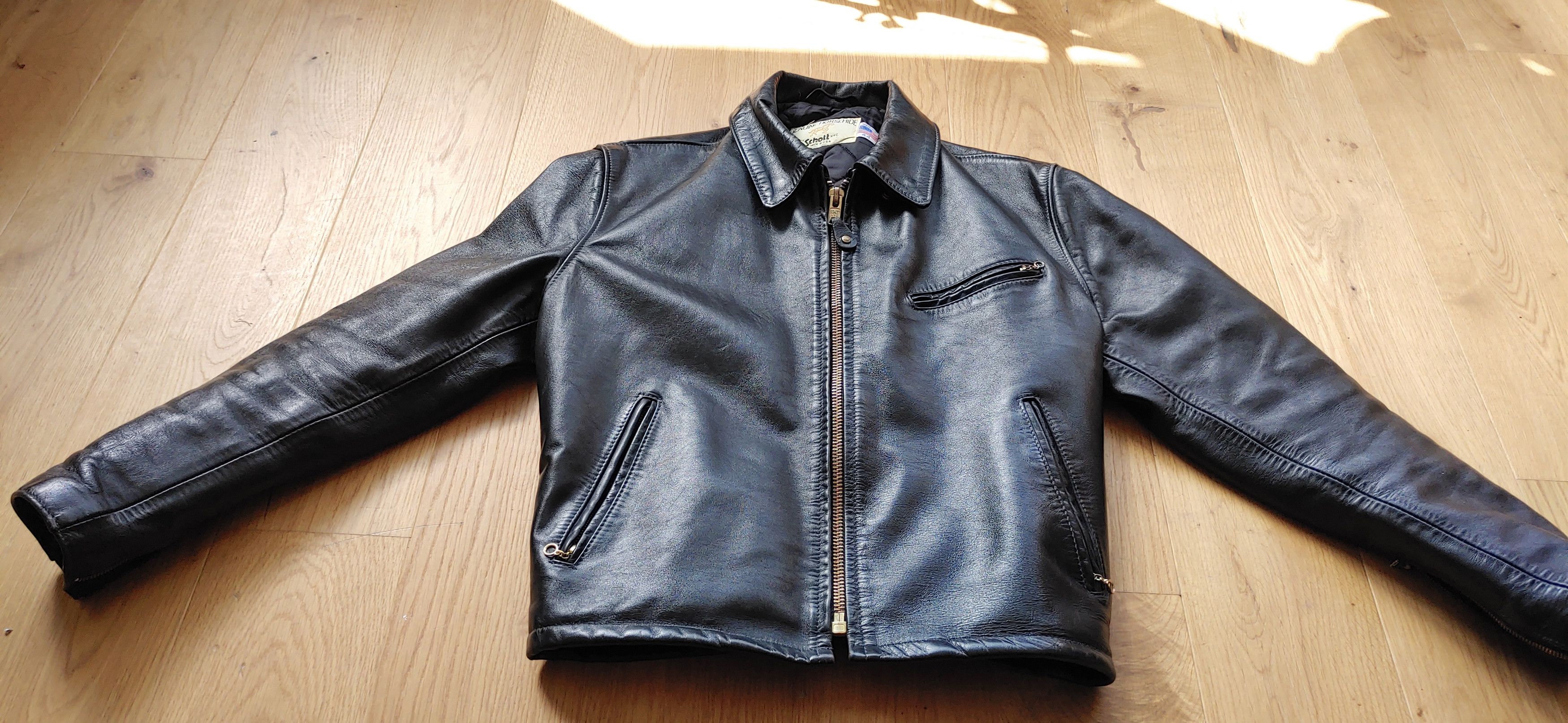 Schott Schott 689H size 44 USA Horse hide | Grailed