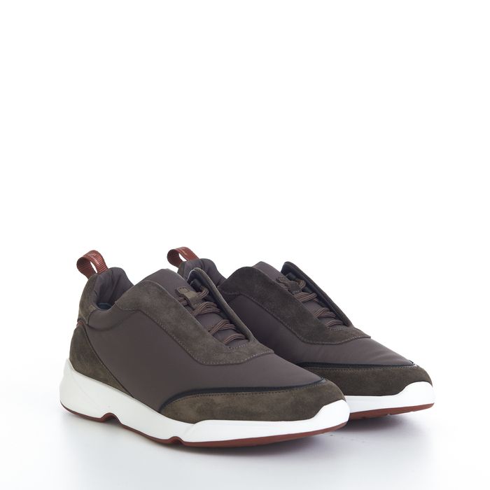 Loro Piana Modular Walk Sneaker In Army Green Technical Fabric | Grailed