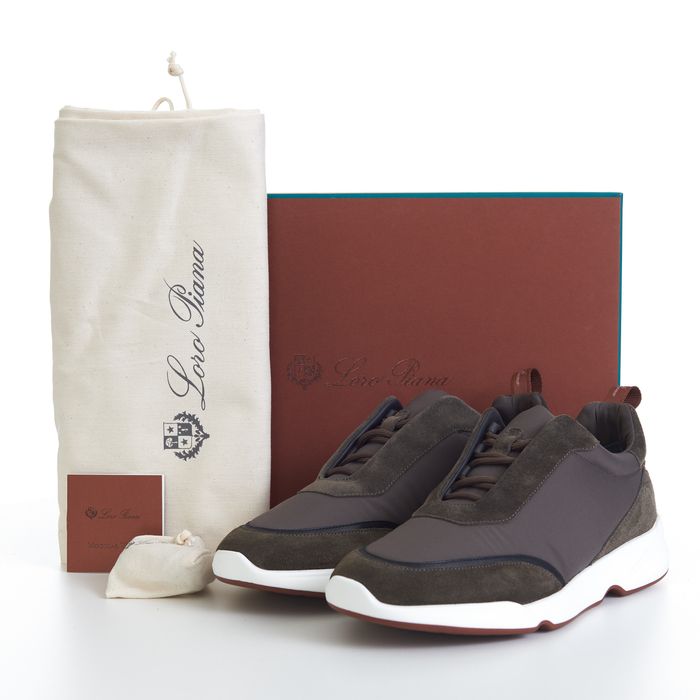 Loro Piana Modular Walk Sneaker In Army Green Technical Fabric | Grailed