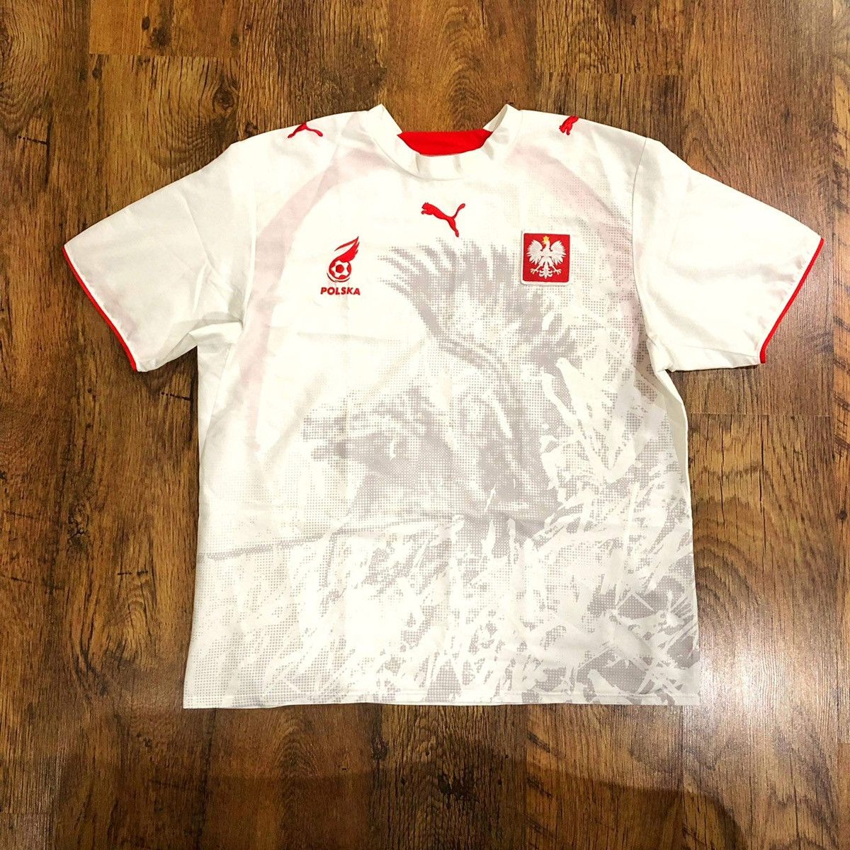 Vintage Polish national team jersey puma 2008 soccer Lewndowski | Grailed