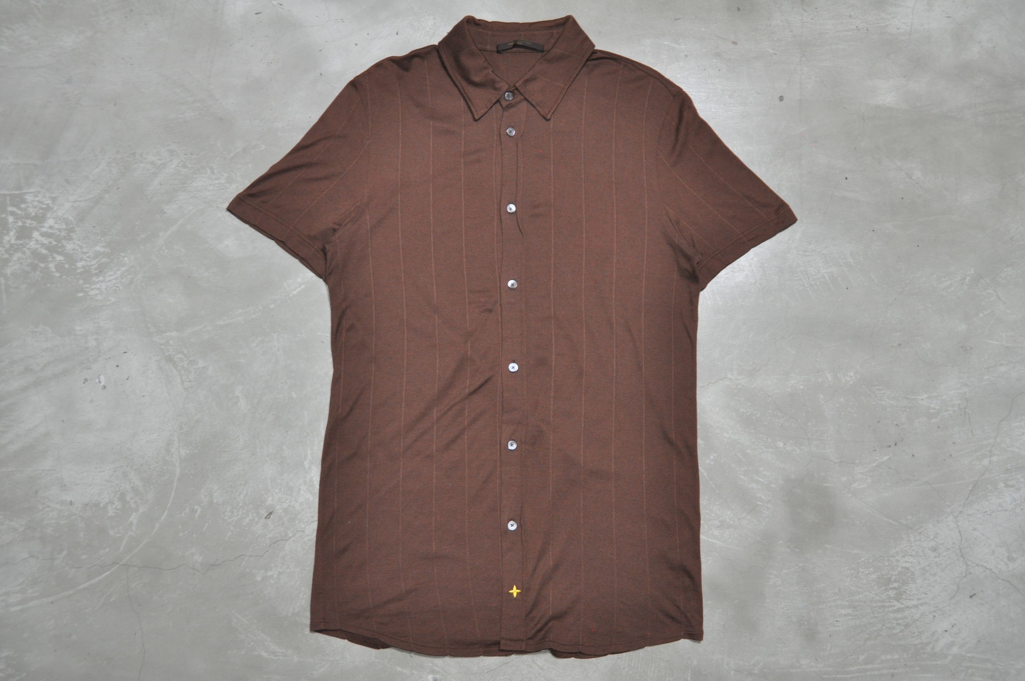 Louis Vuitton LV - Paul Helbers - F/W 07 - Logo Ribbed S/S Shirt | Grailed