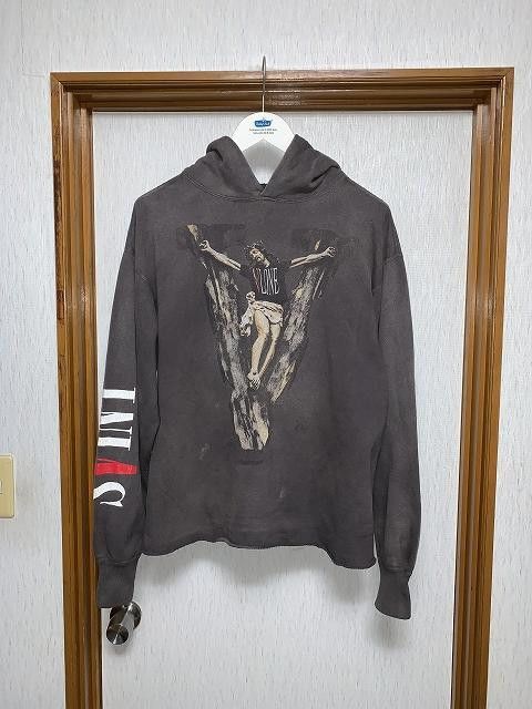 Saint Michael × Vlone Jesus Cross Hoodie | Grailed