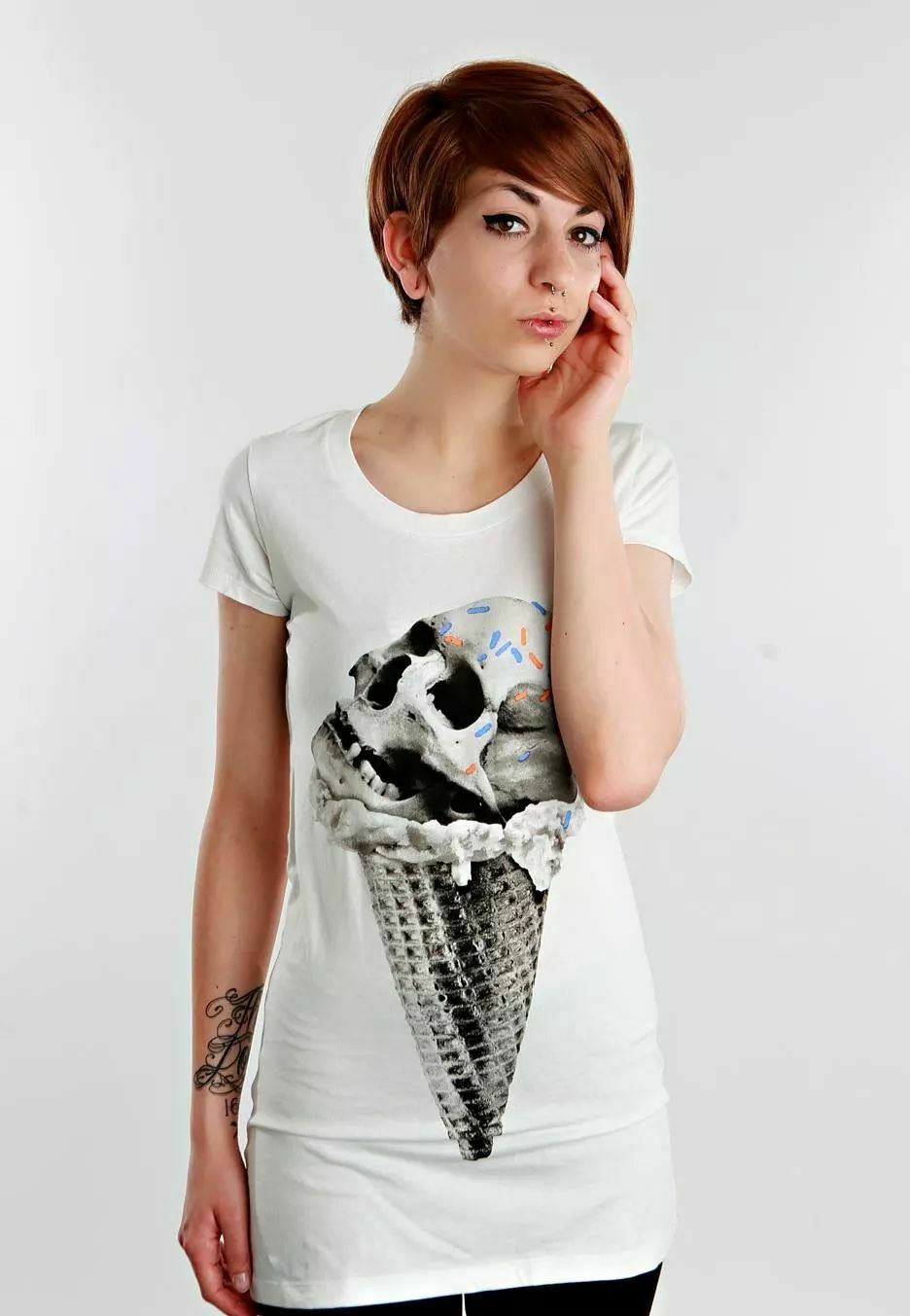 Drop Dead Clothing Skull Cone White | Grailed