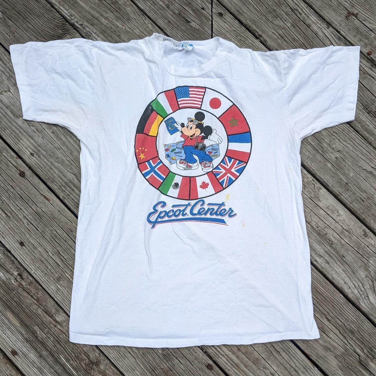 Vintage Vintage 90's Mickey Mouse Epcot Center Graphic T-shirt | Grailed