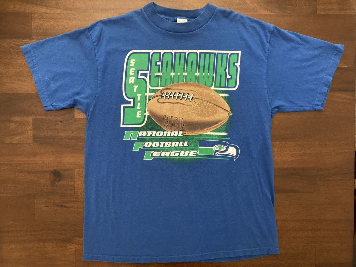 Logo 7 × Vintage 1990s Vintage Logo 7 Seattle Seahawks NFL Tshirt Adult ...