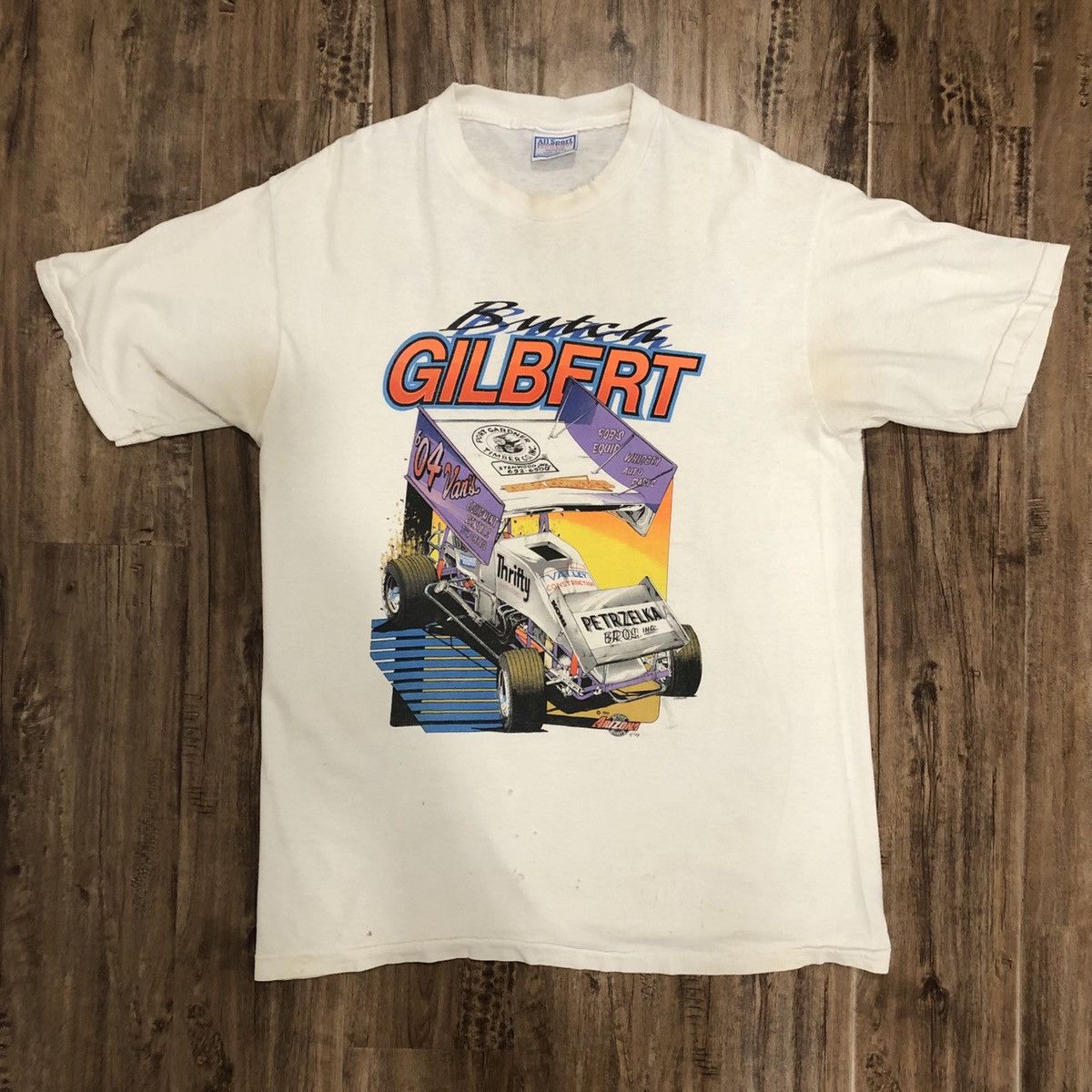 Made In Usa × NASCAR × Vintage Vintage 1993 Butch Gilbert Racing Tee ...