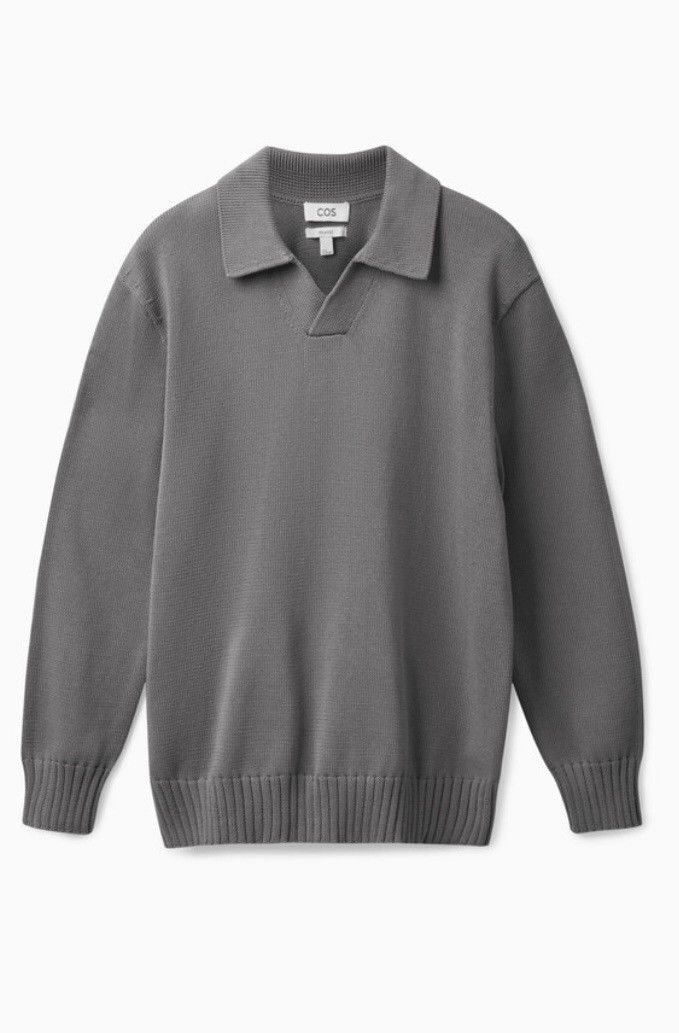 Cos Cos grey polo sweater | Grailed