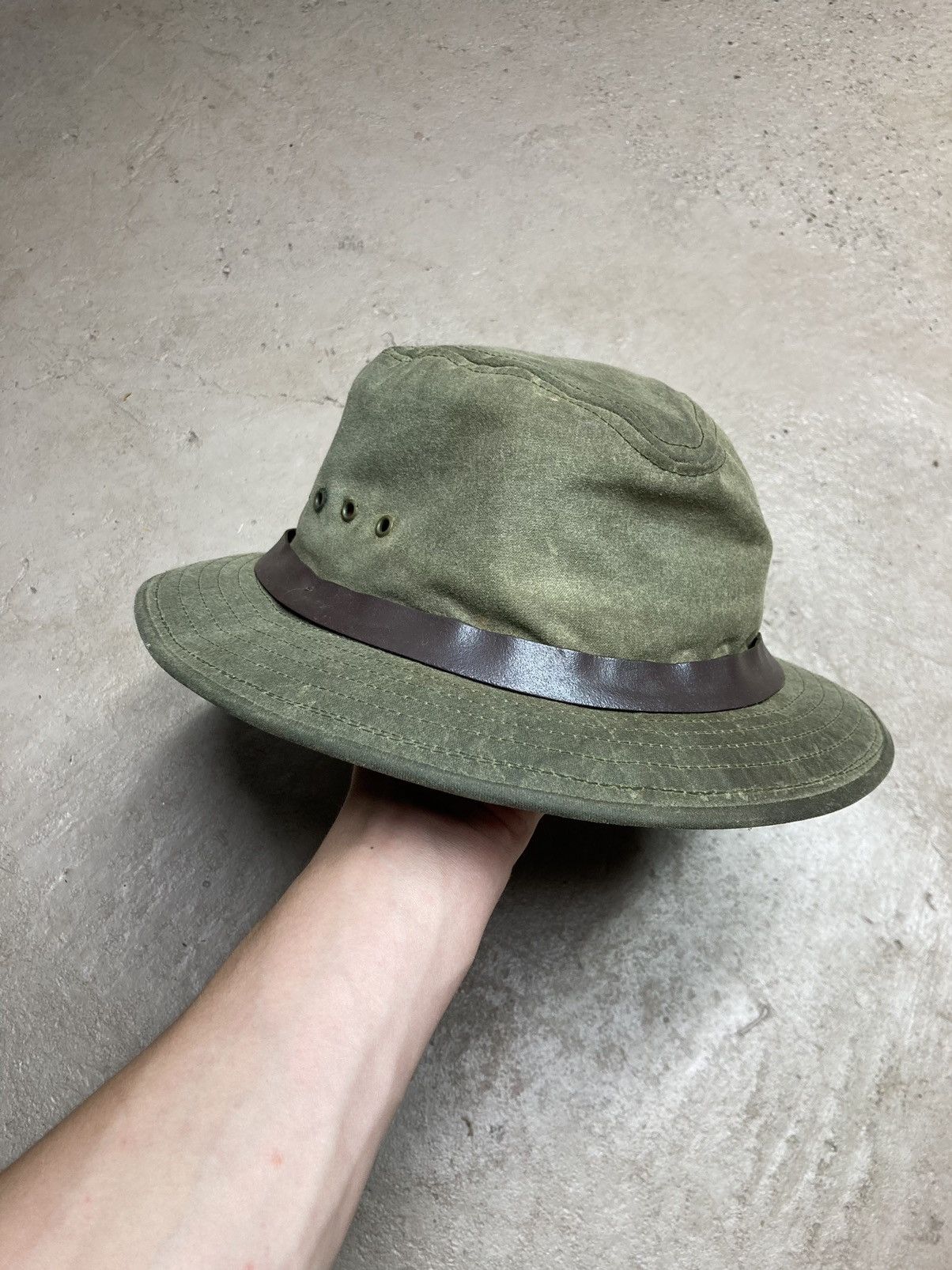 Filson × Hat × Vintage Vintage filson tin packer bush hat cloth otter ...