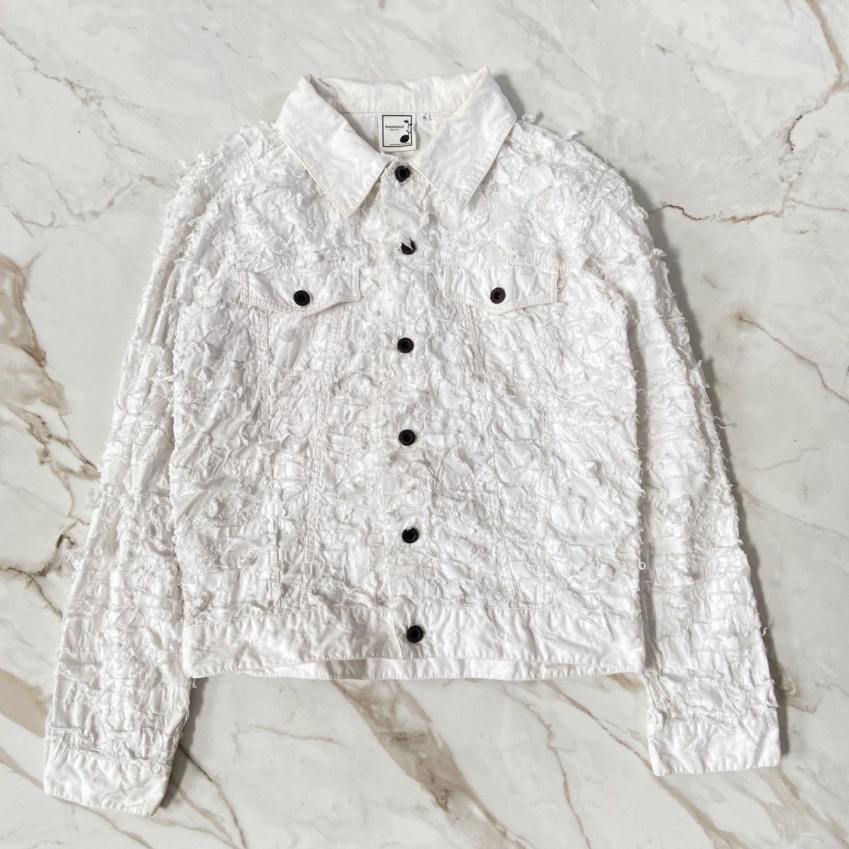 20471120 × Beauty Beast × Japanese Brand White Blade Cut Hagi Trucker ...