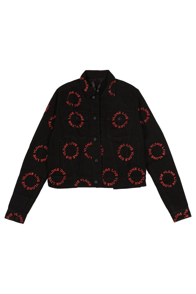 Vlone Vlone Rhinestone Jacket in Black | Grailed