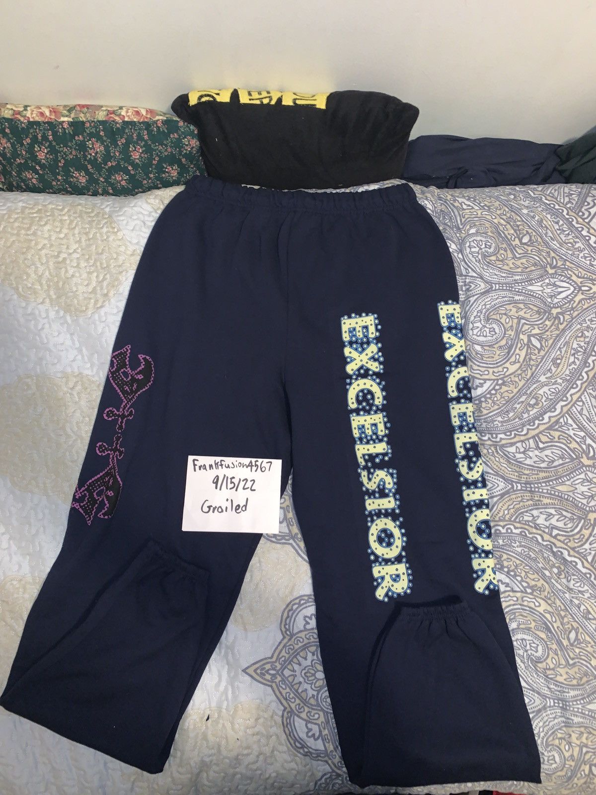 Drain Gang × Sad Boys Sbe Merch Bladee Excelsior Sprite Sweatpants ...