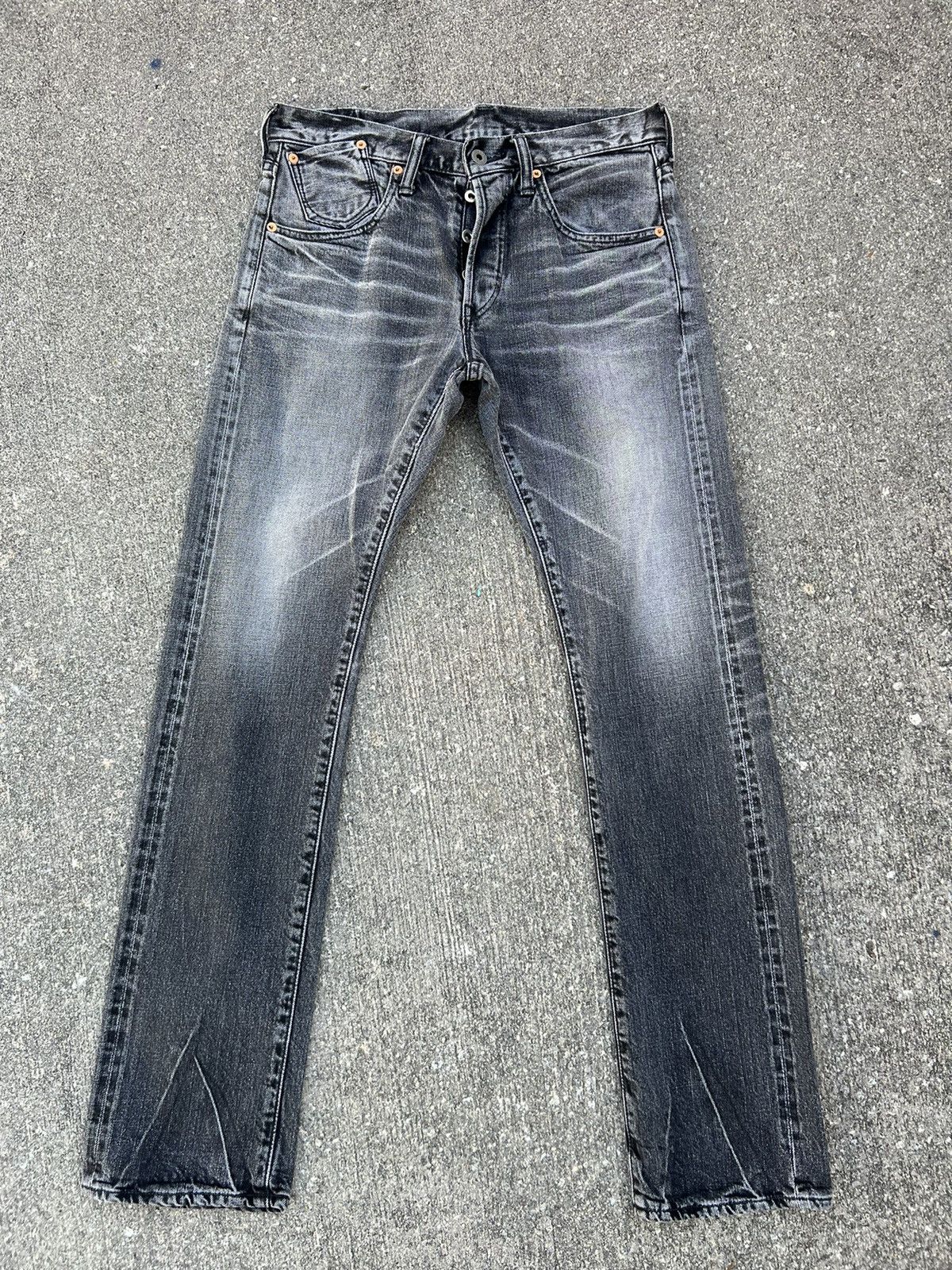 Markaware VTG Markaware Japan Fade Black Denim Redline Selvedge Jeans | Grailed