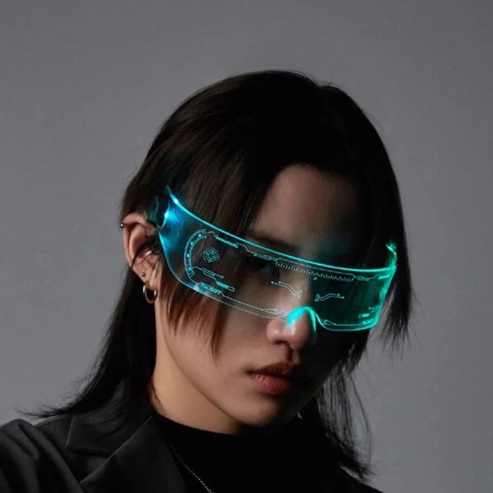 Electric Visual Sunglasses ♥Rare Futuristic LED Glasses Neon Glow ...