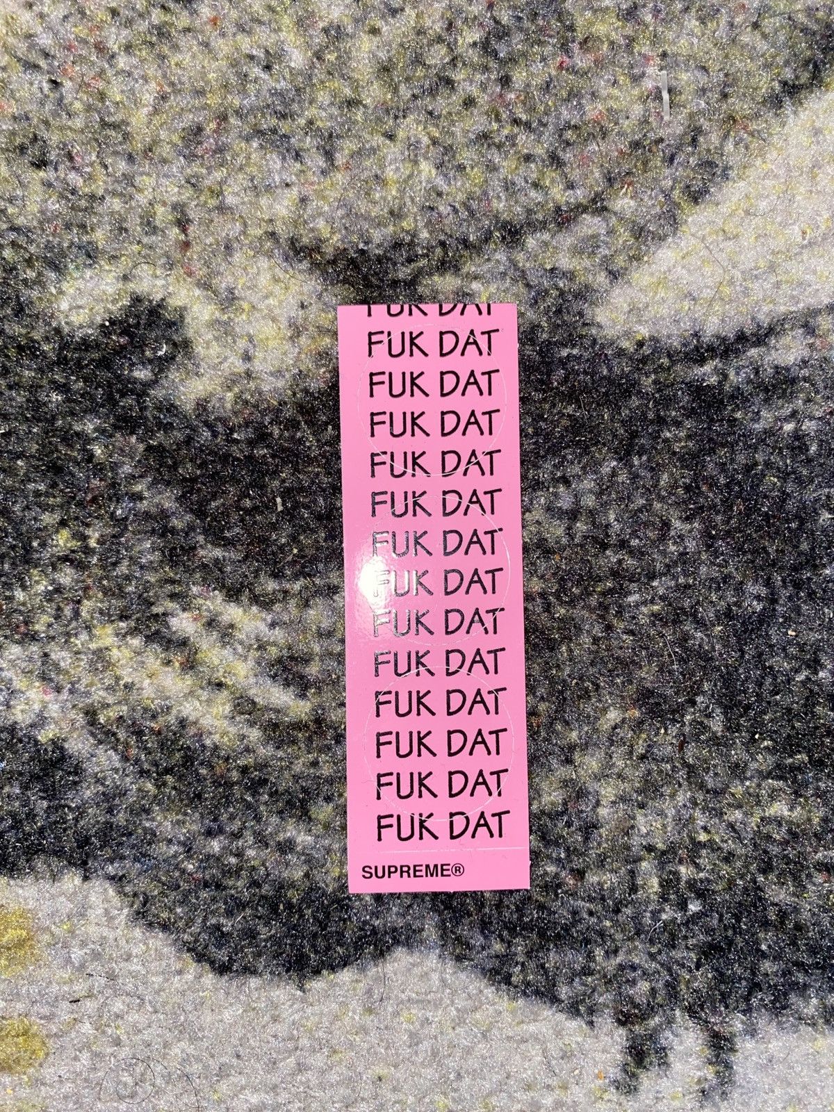 Supreme Supreme Fuk Dat Sticker Strip | Grailed