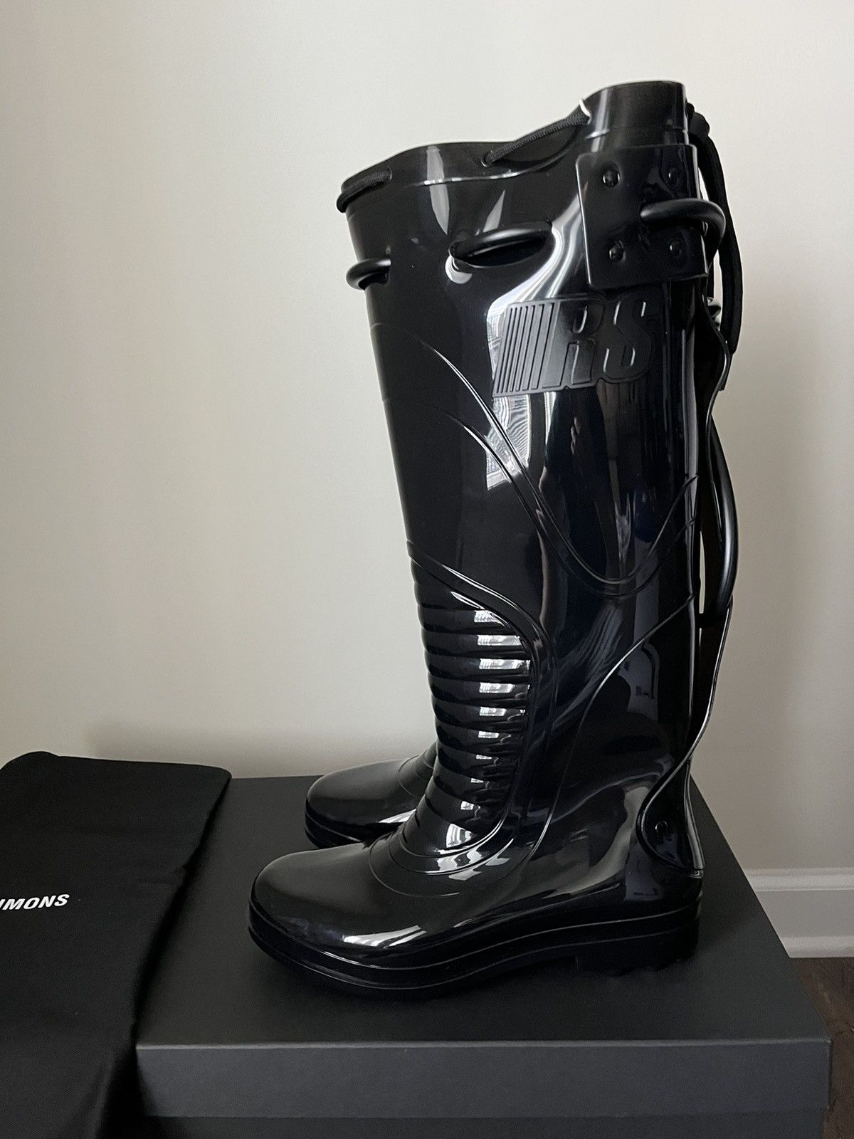 Raf Simons Brand New Raf SS18 Wellington Blade Runner Boots in Black ...
