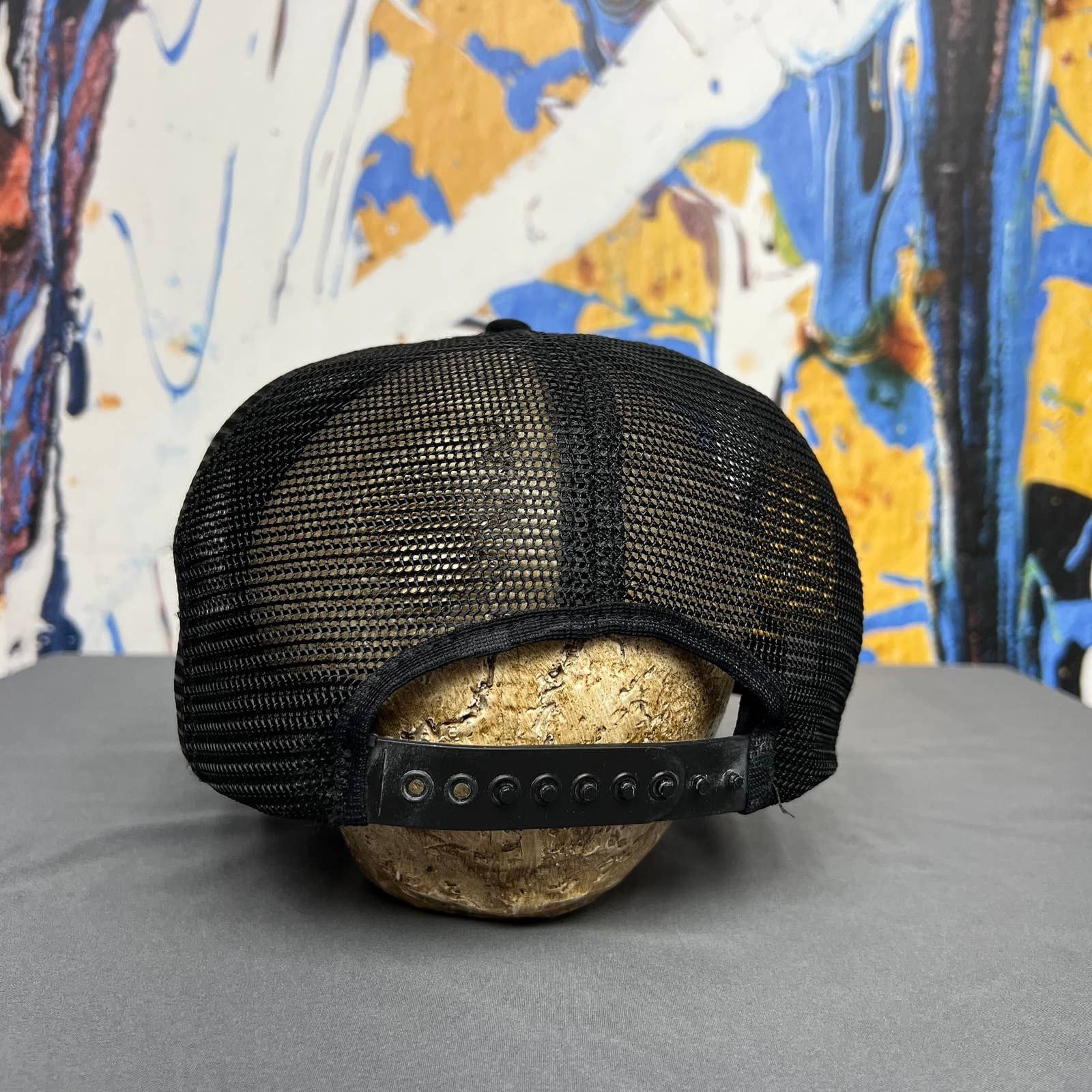 Vintage vtg '90s Camman Disintegrators black mesh trucker hat | Grailed