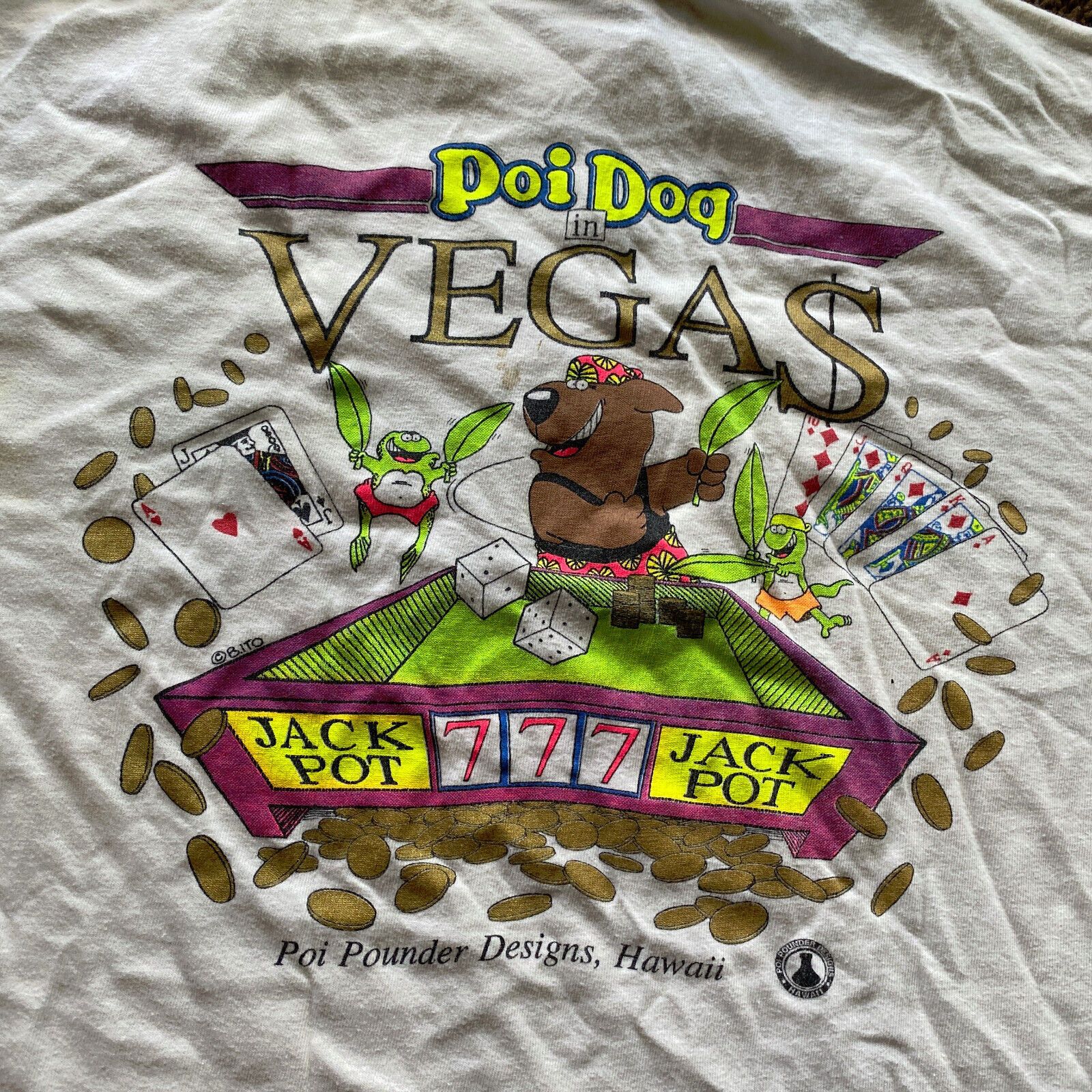 Hanes Vintage 90s Poi Dog in Vegas Single Stitch Medium Shirt Hawaii T ...