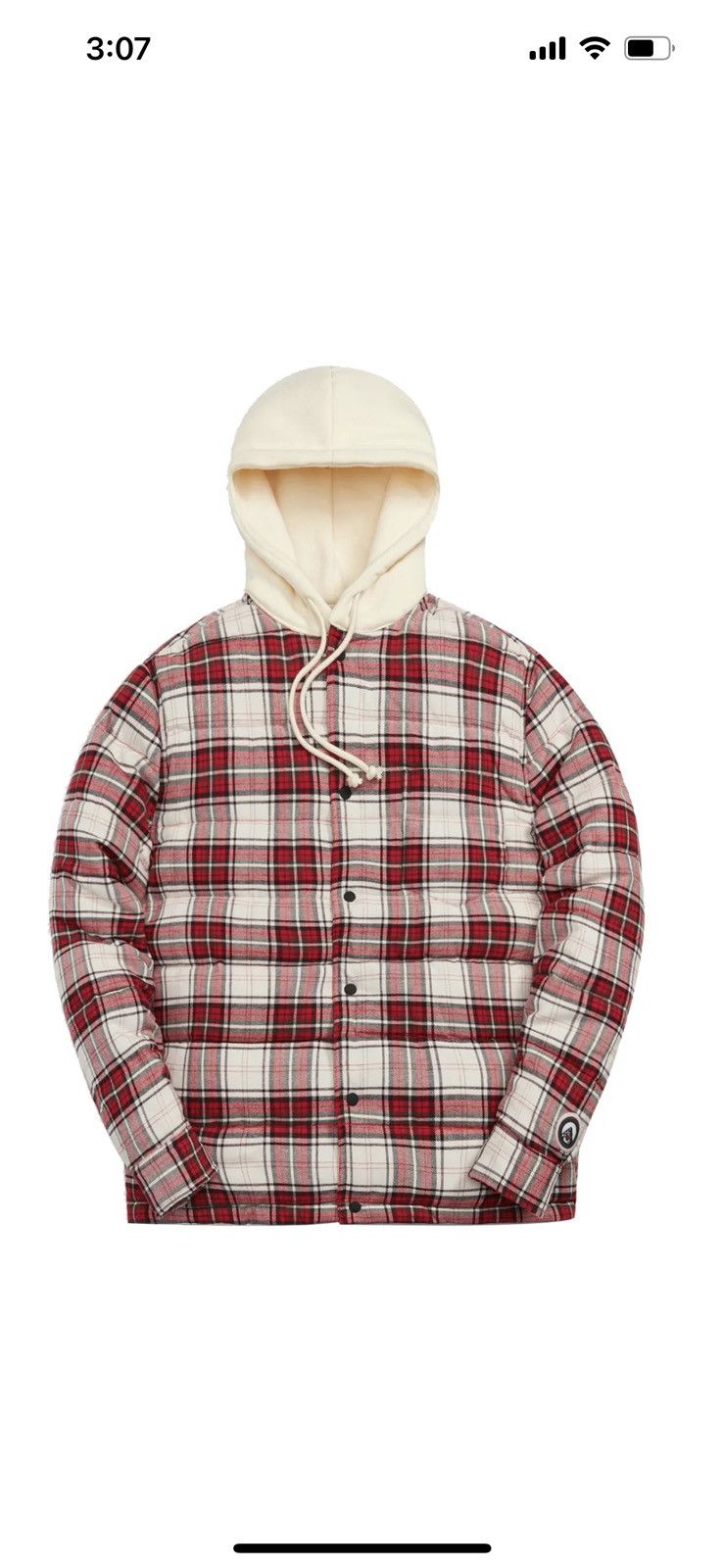 Kith Kith Sterling Quilted Puffer Jacket Pyre Red Plaid (Size L) | Grailed