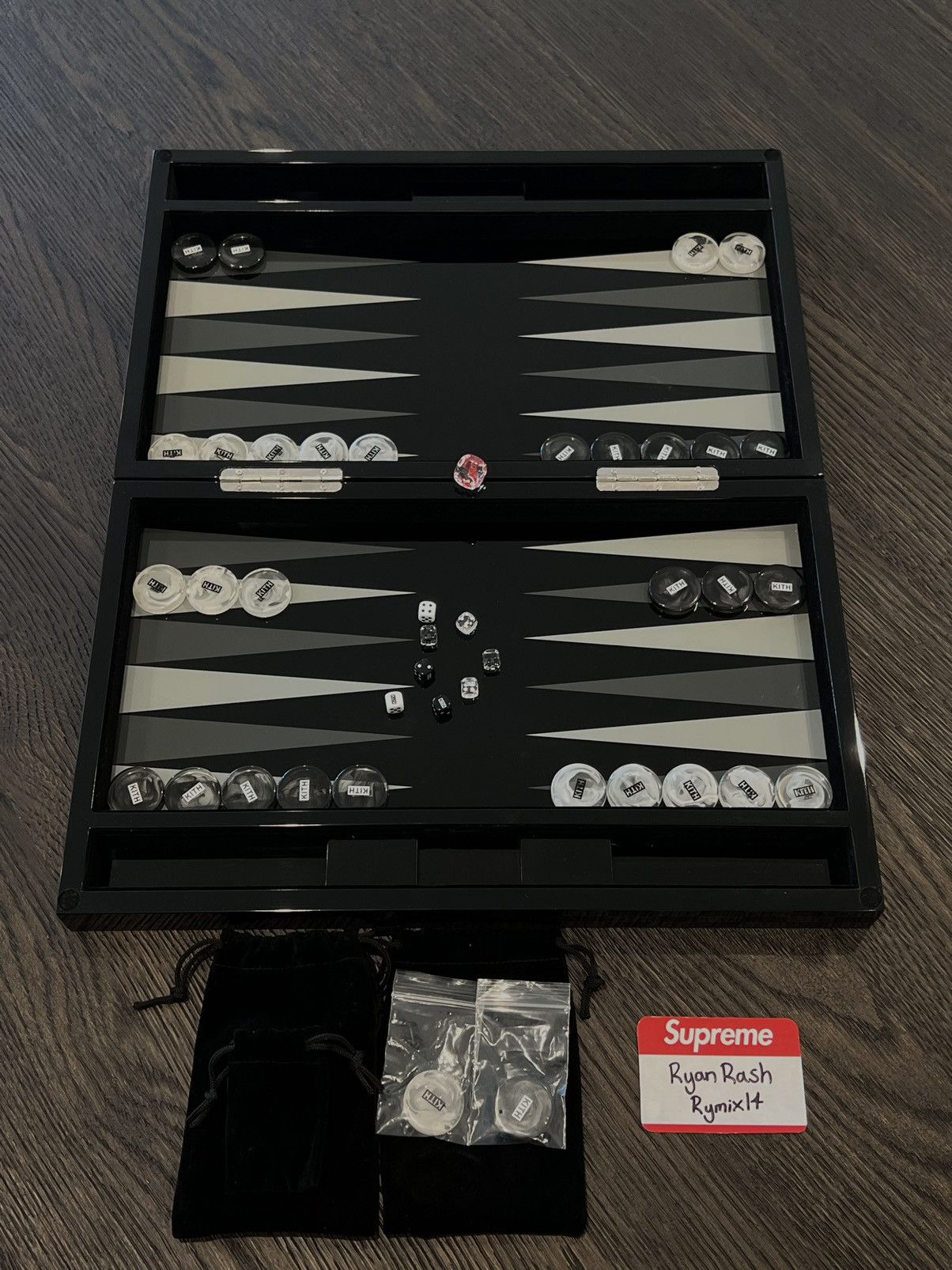 Kith 2019 Kith Backgammon Set with custom Kith dice & checkers | Grailed