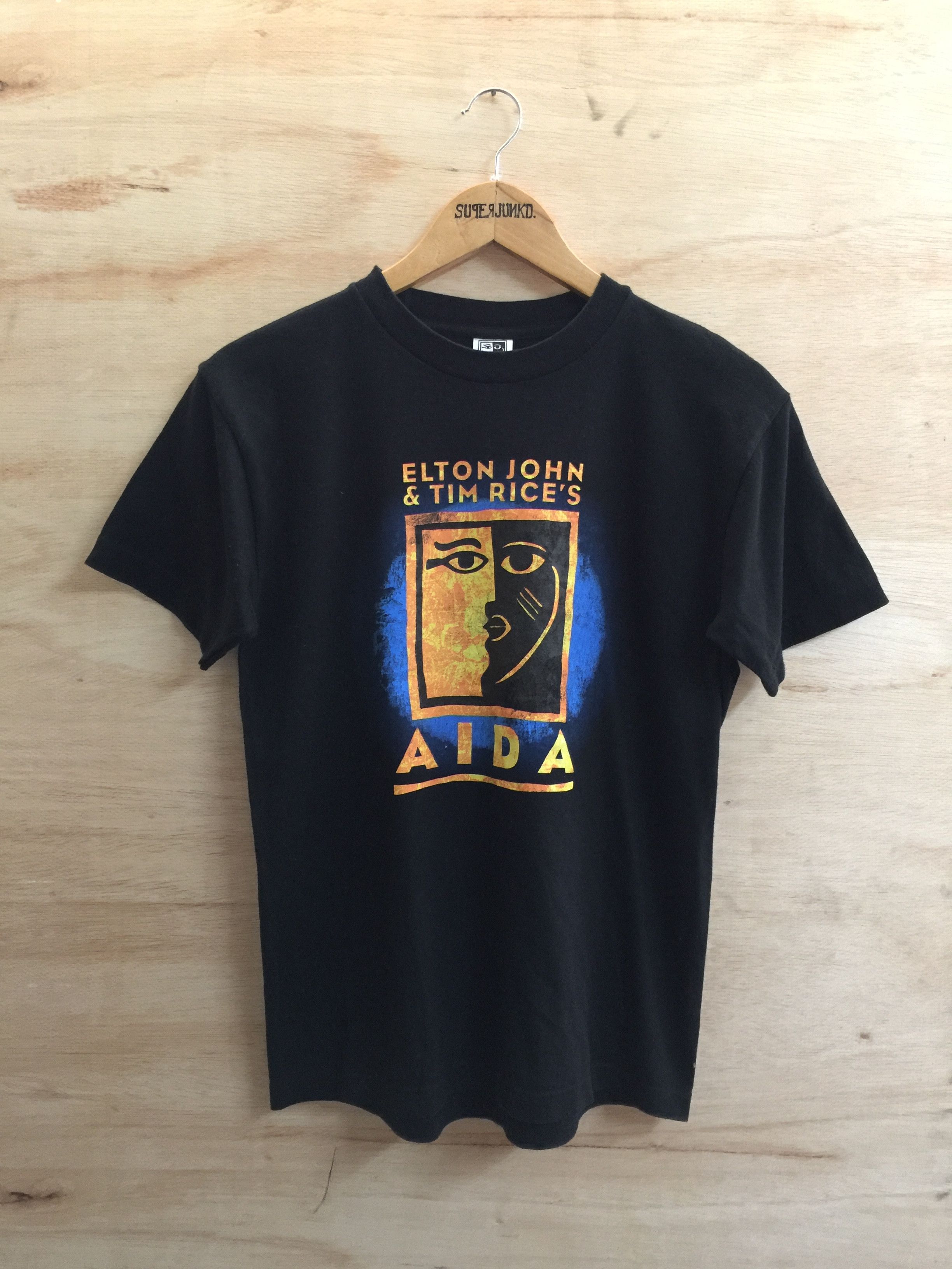 Band Tees × Movie × Vintage Vintage Elton John & Tim Rice AIDA Movie ...